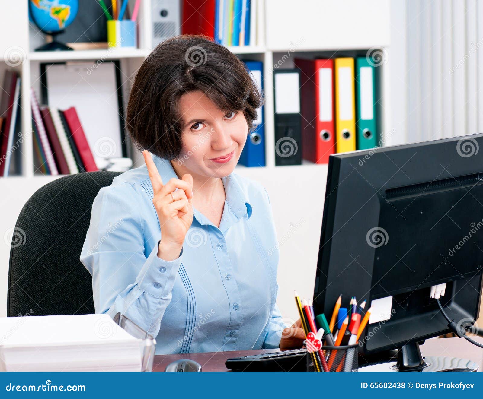 Business Woman at Workplace Stock Photo - Image of modern, casual: 65602438