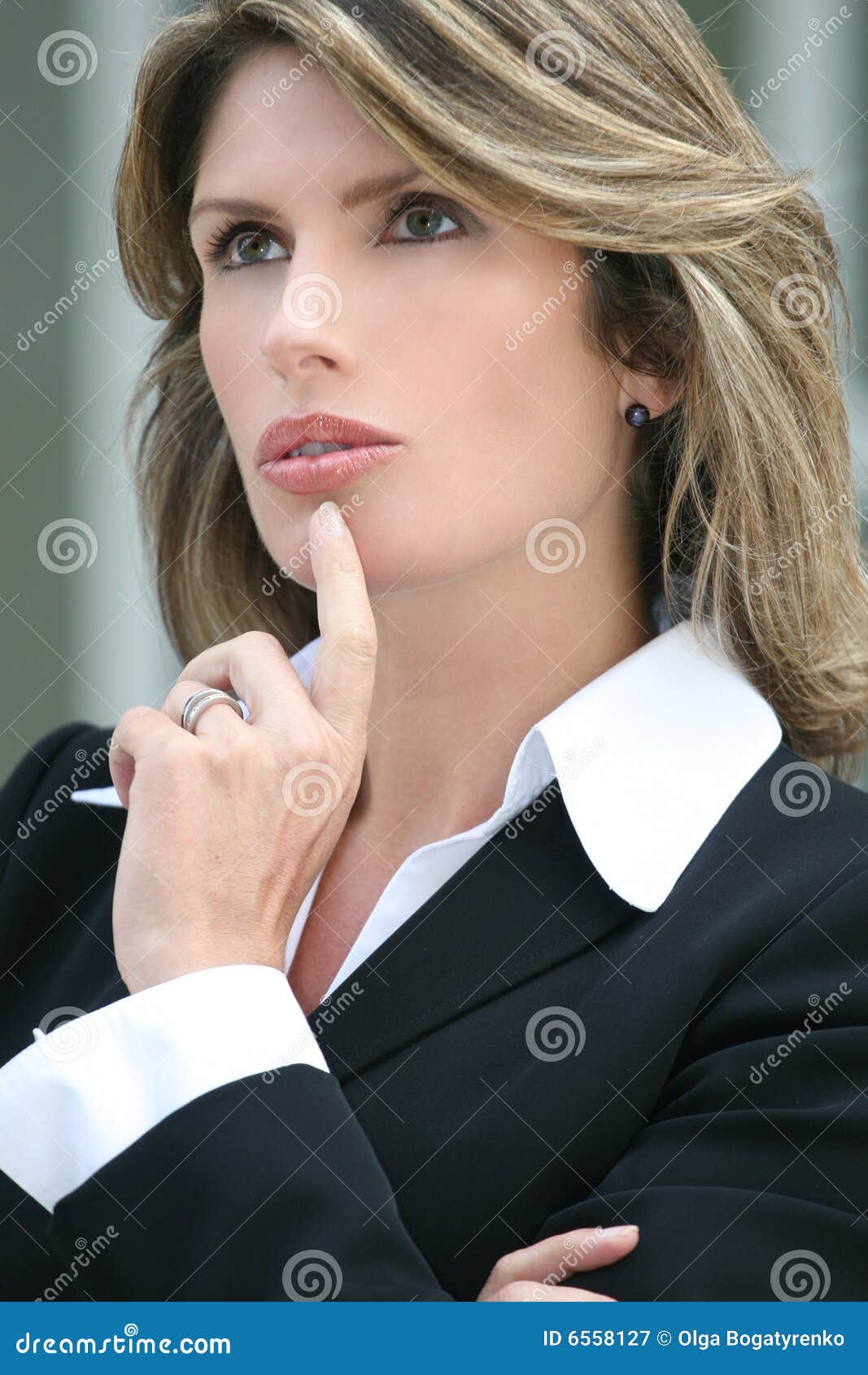 Business Woman Worring about Crisis Stock Image - Image of business ...