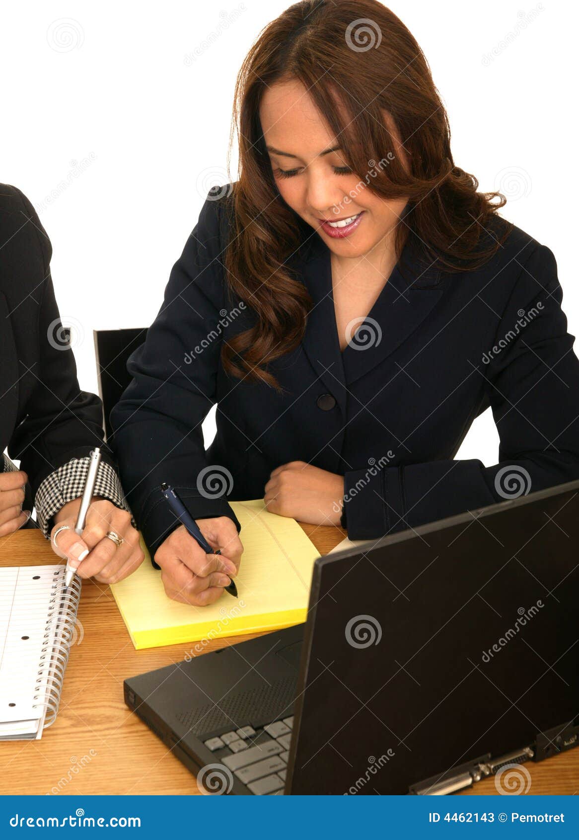 Business Woman Writing Business Plan Stock Image - Image of cheerful ...