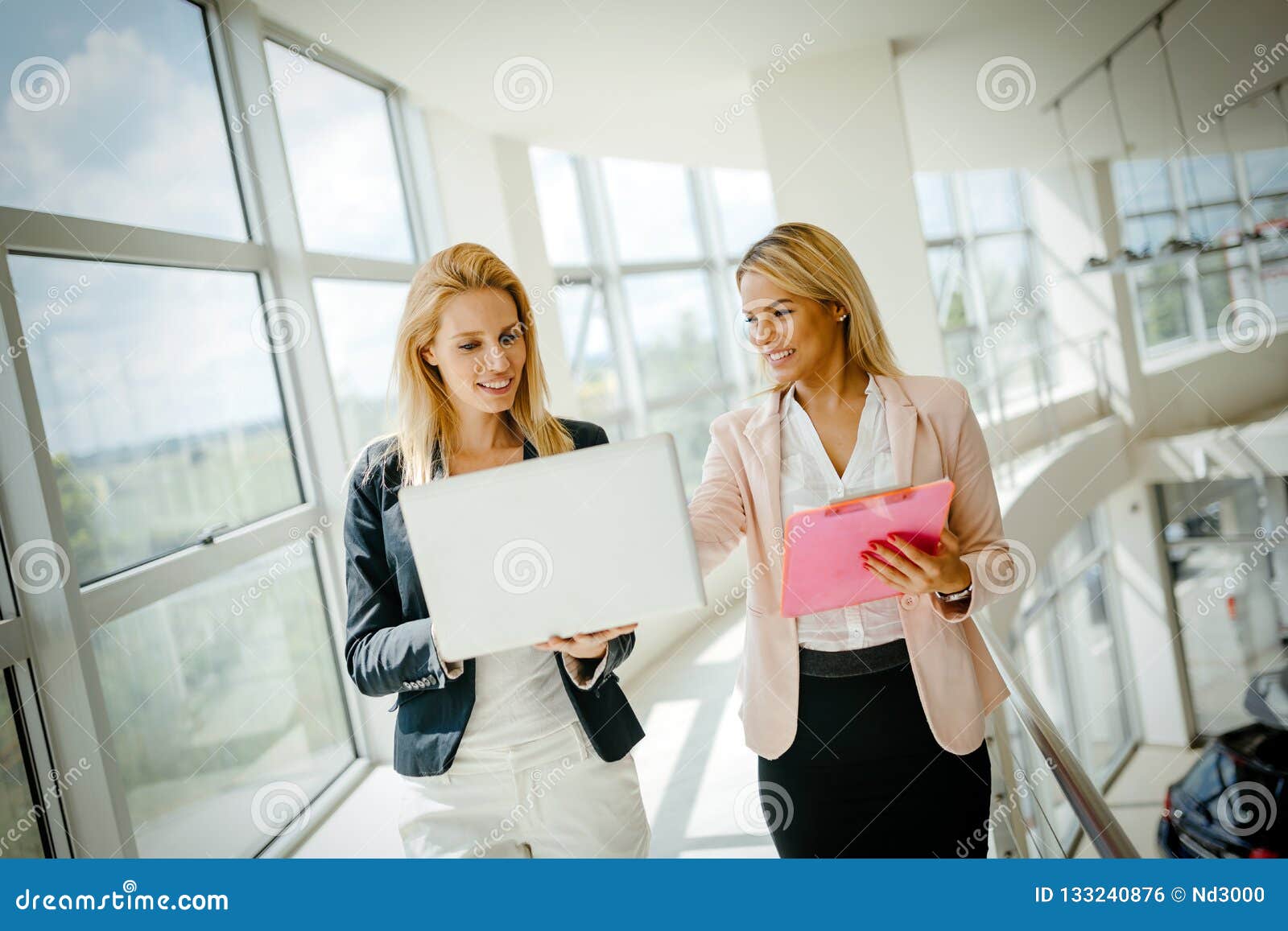 Business Women Colleagues at Work Stock Photo - Image of digital ...