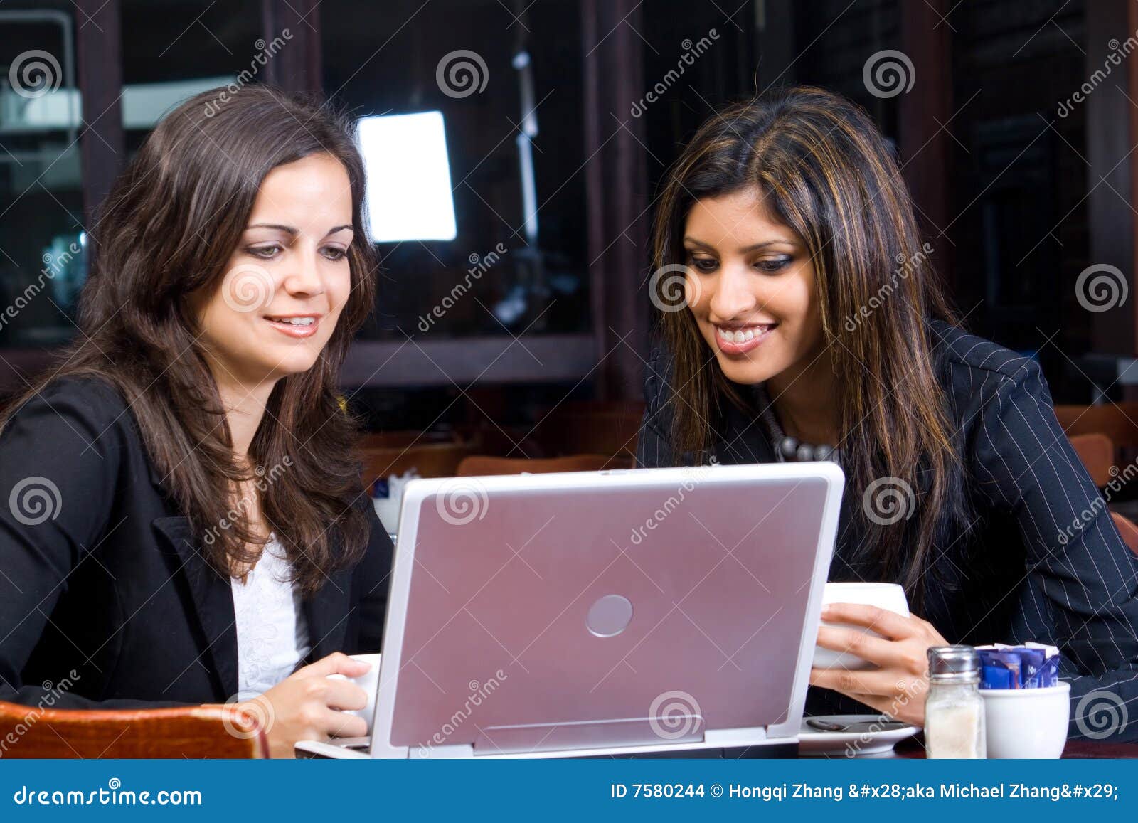 Business Women with Computer Stock Photo - Image of lifestyle, female ...
