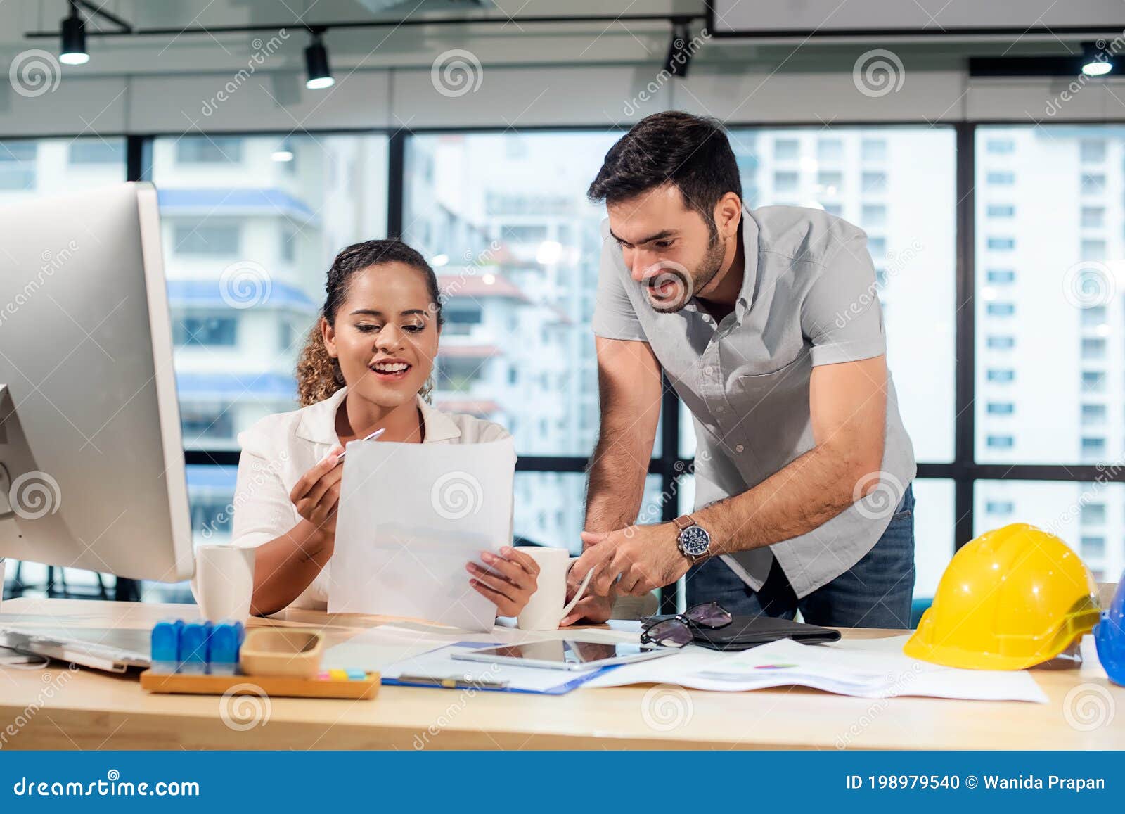 Business Women Discussing Data and Report for Plan New and Start ...