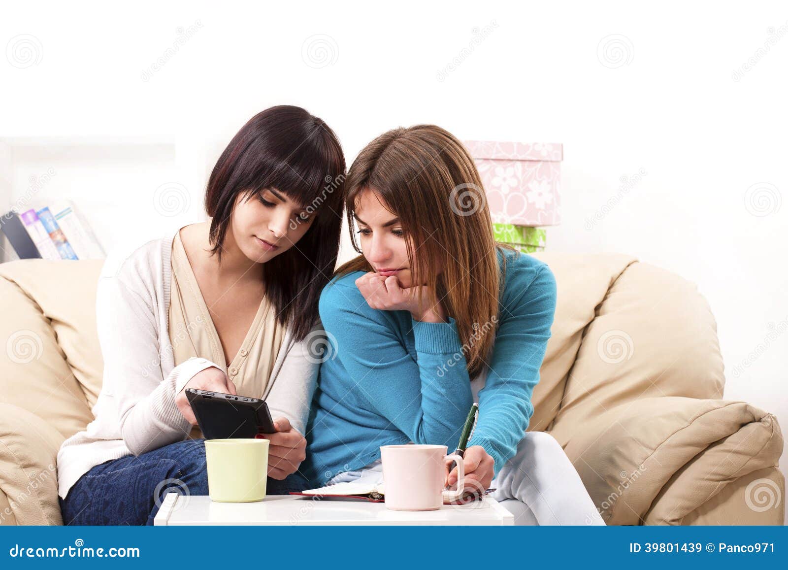 Business Women Discussing Reports in Meeting Stock Image - Image of ...