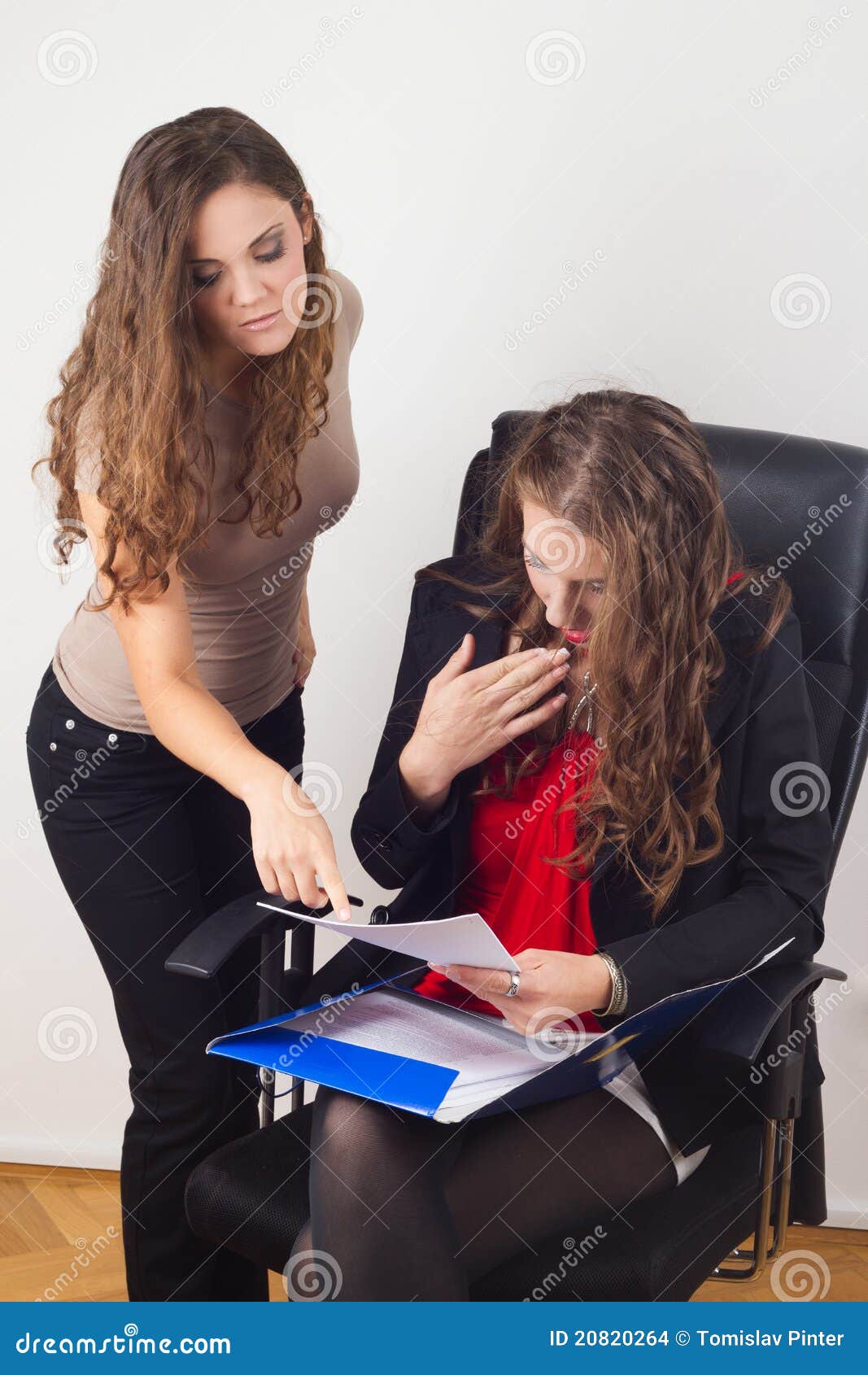 Business Women Doing Paper Work Stock Photo - Image of papers, attitude ...