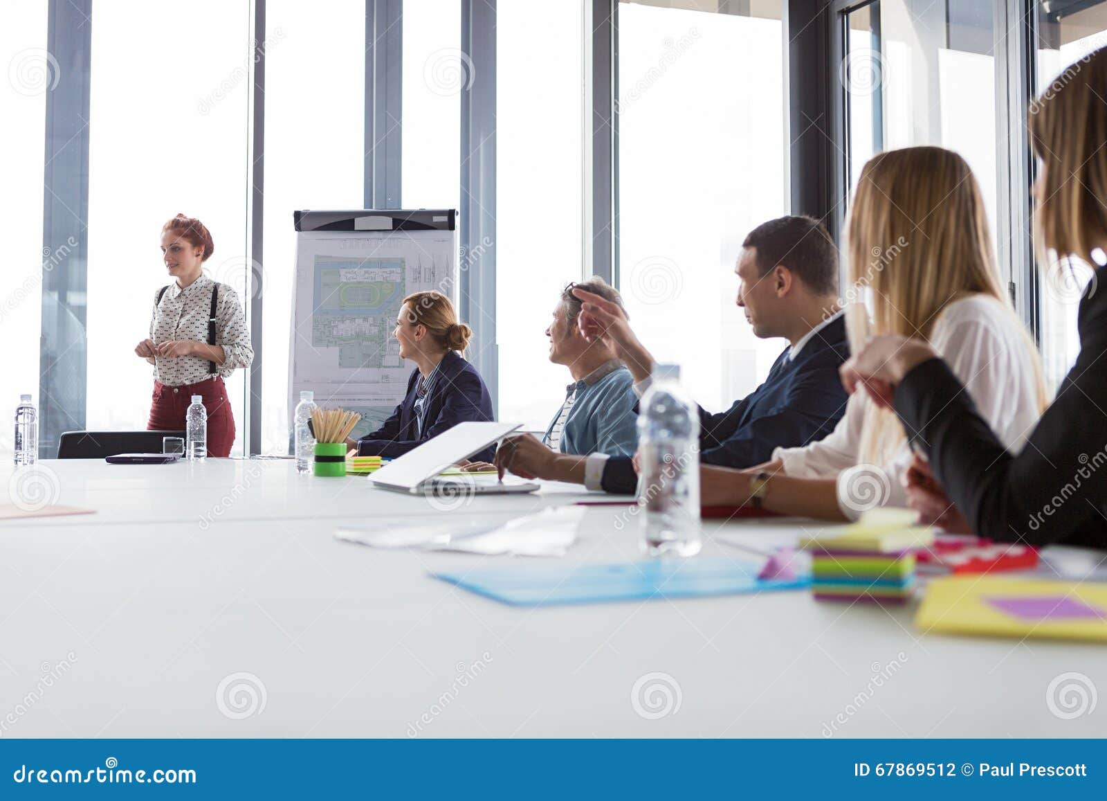 Business Women Presenting Project at Meeting Stock Photo - Image of ...