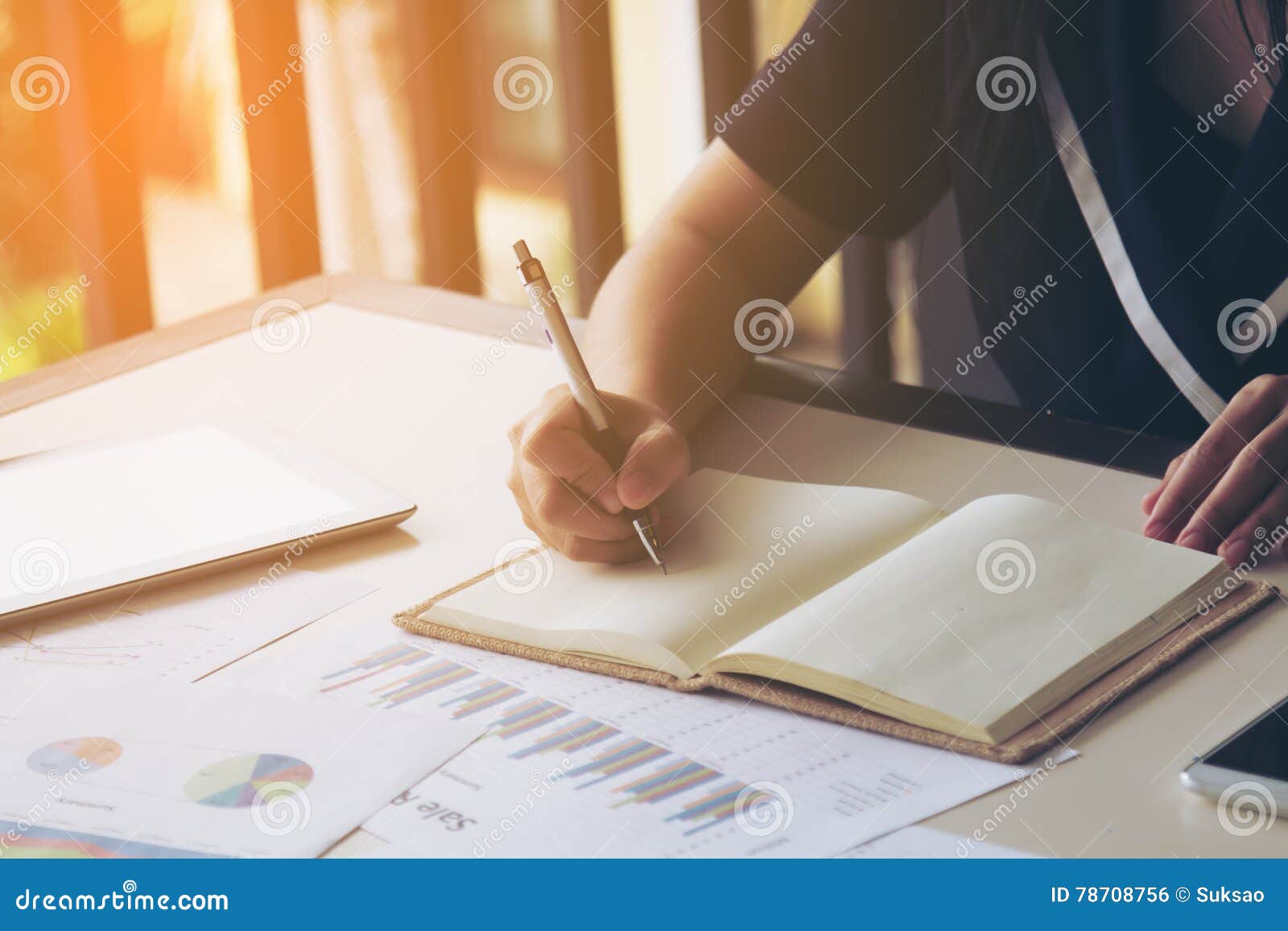 Business Women Signature at Document Stock Photo - Image of memo ...