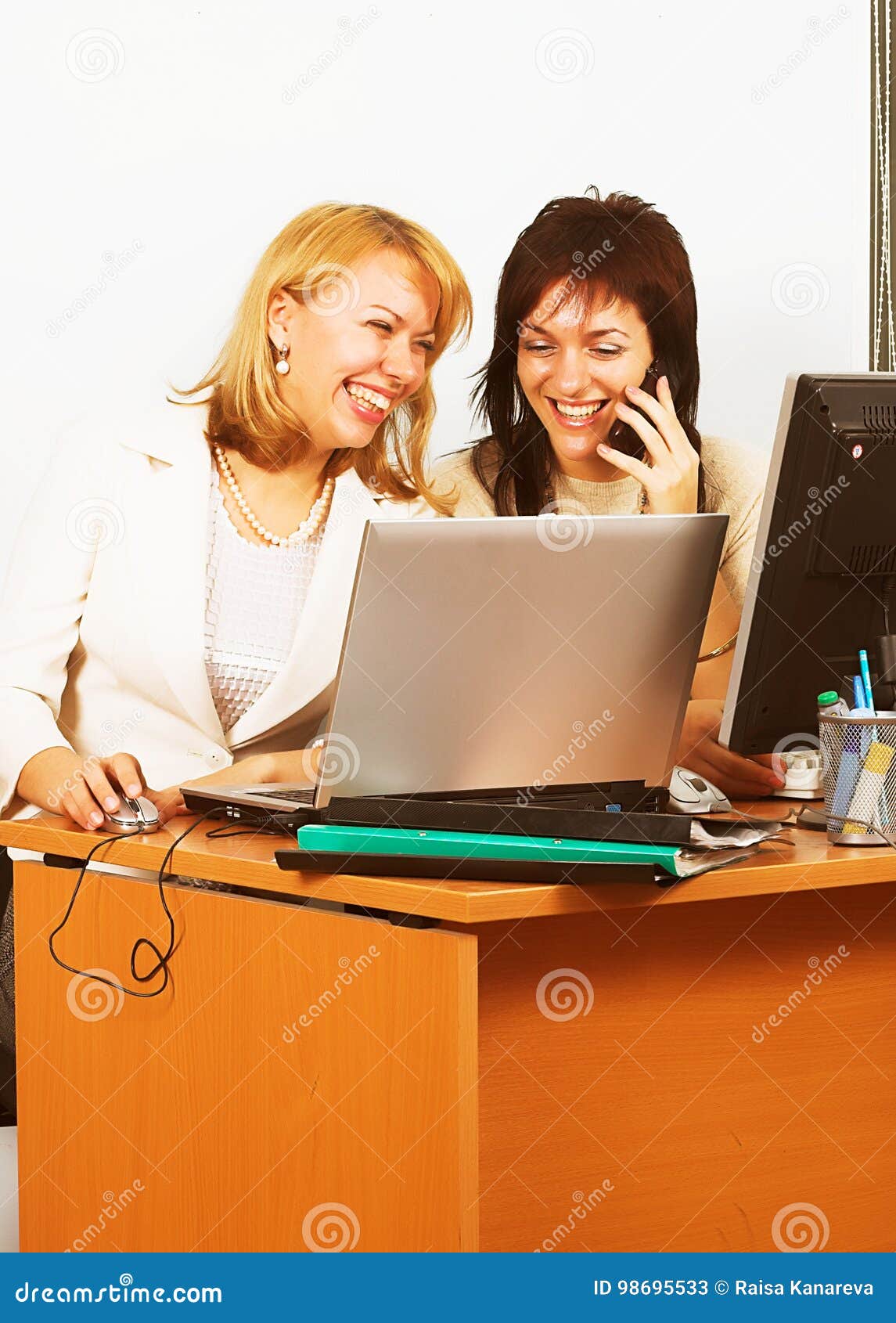 Business Women Work in Office Stock Image - Image of modern, cute: 98695533