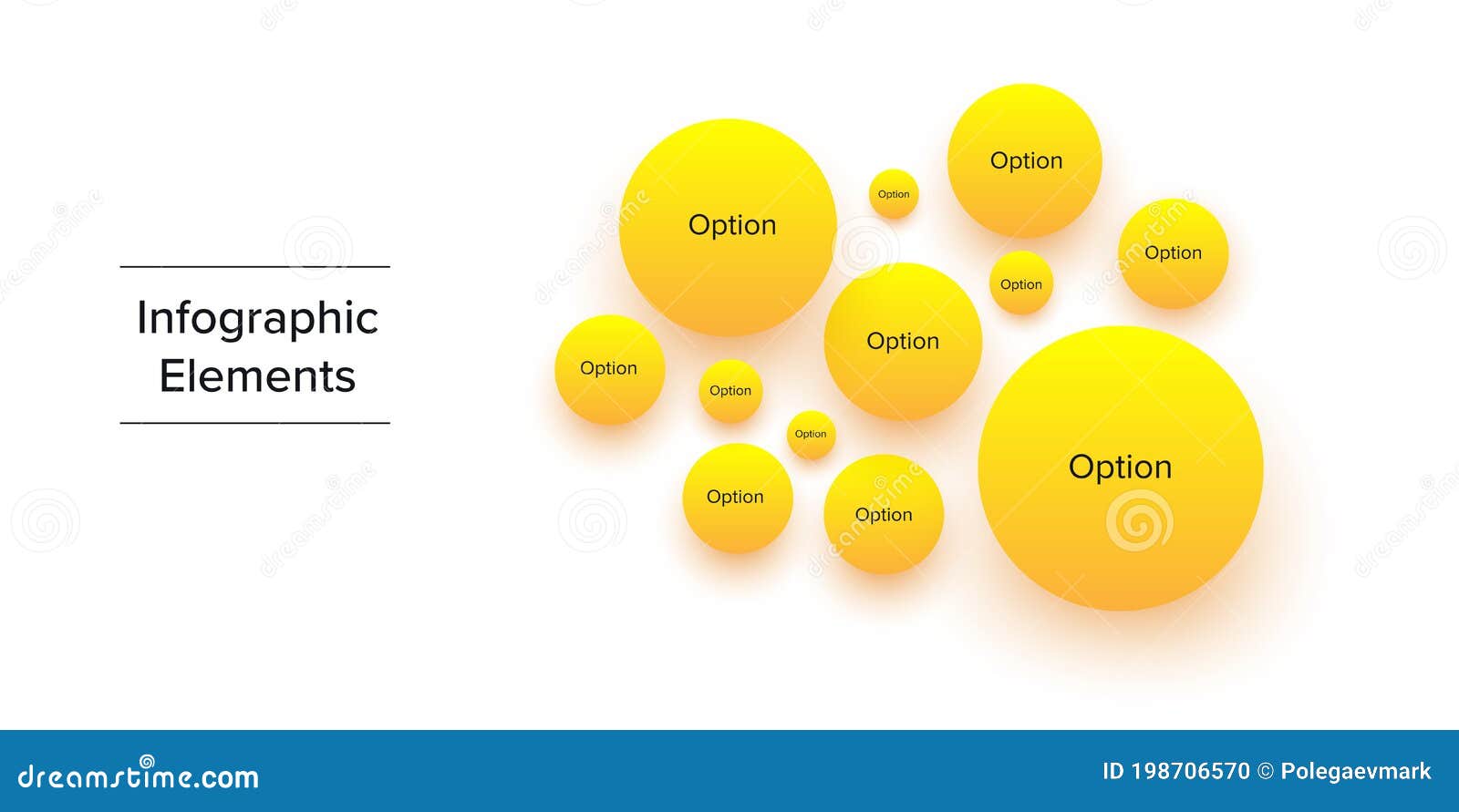 Business Word Cloud Chart Infographics With Step Circles. Circular ...