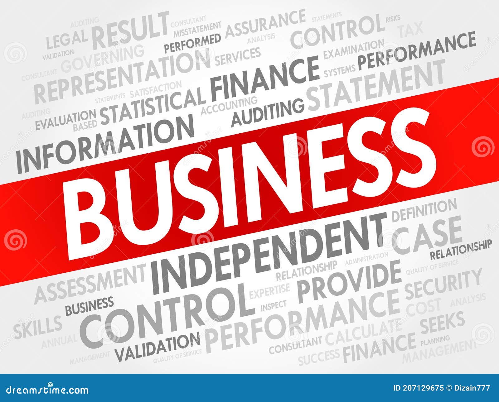 Business Word Cloud Collage Stock Illustration - Illustration of goal ...