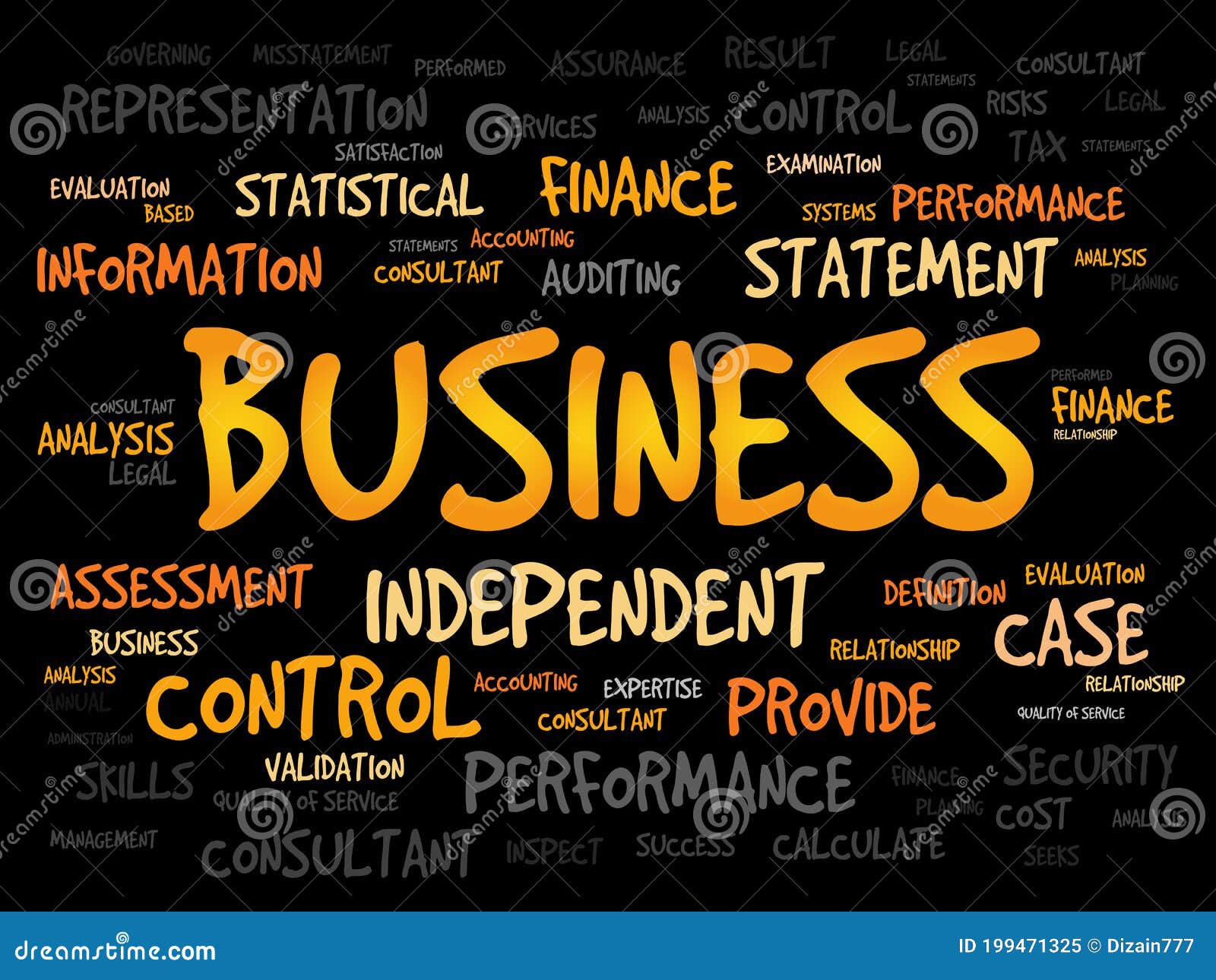 BUSINESS Word Cloud Background Stock Illustration - Illustration of ...