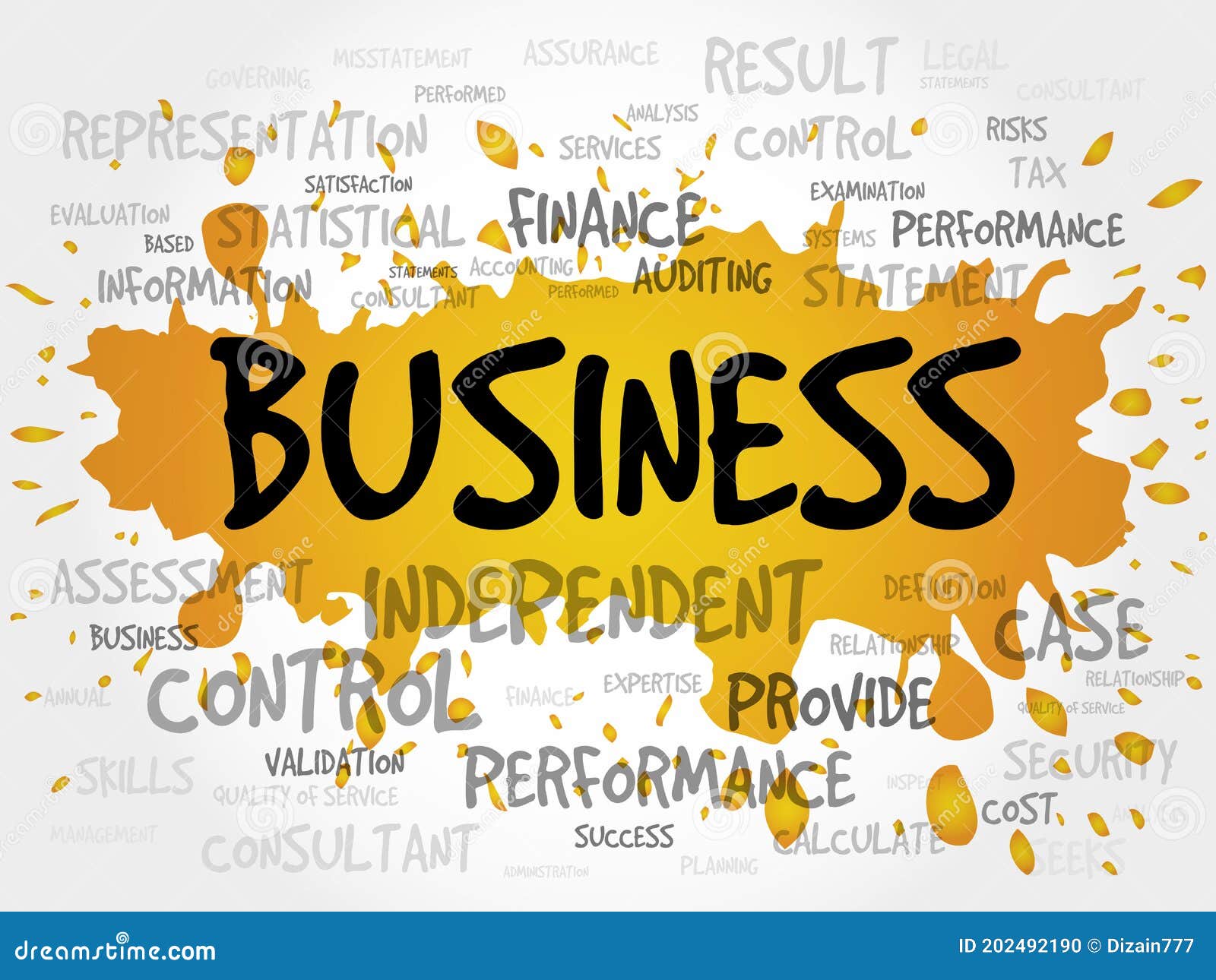 BUSINESS word cloud stock illustration. Illustration of control - 202492190