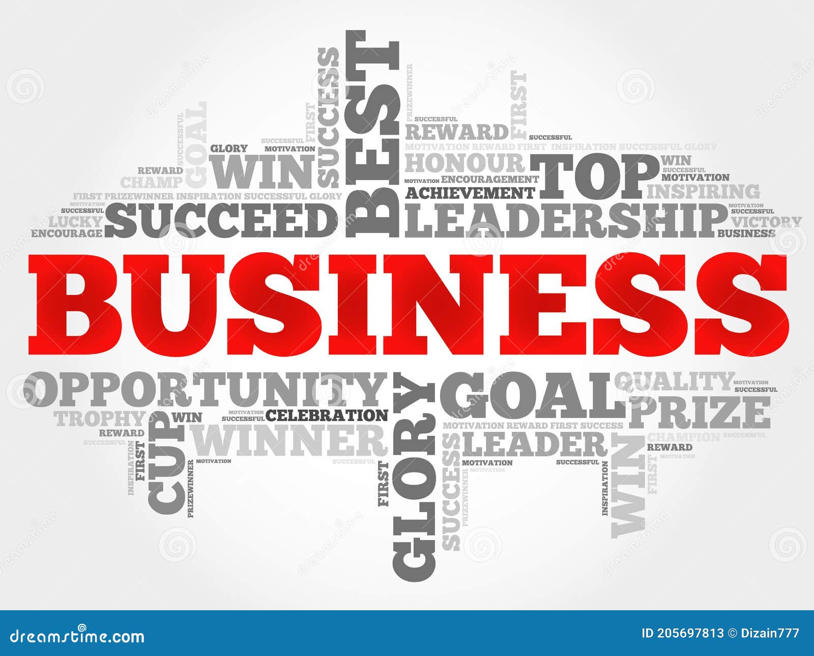 Business word cloud stock illustration. Illustration of leadership ...