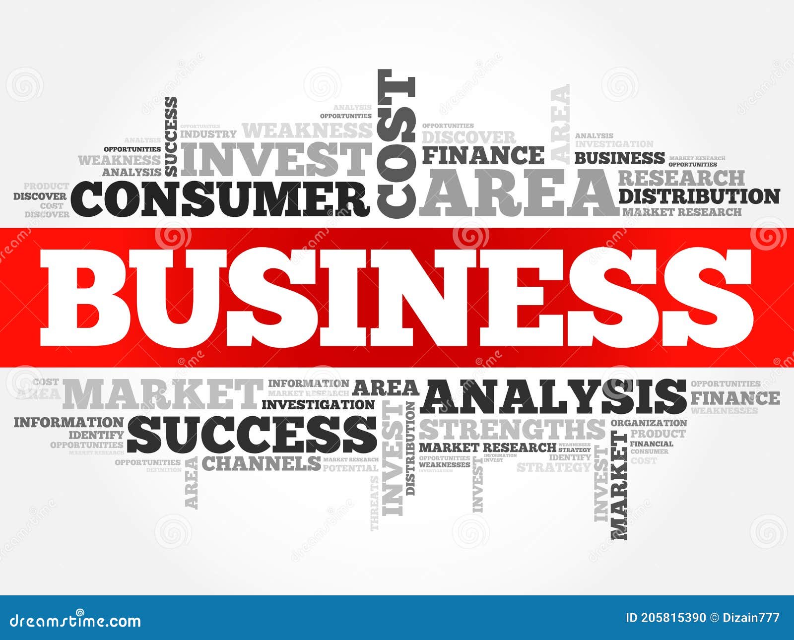 Business word cloud stock illustration. Illustration of conceptual ...