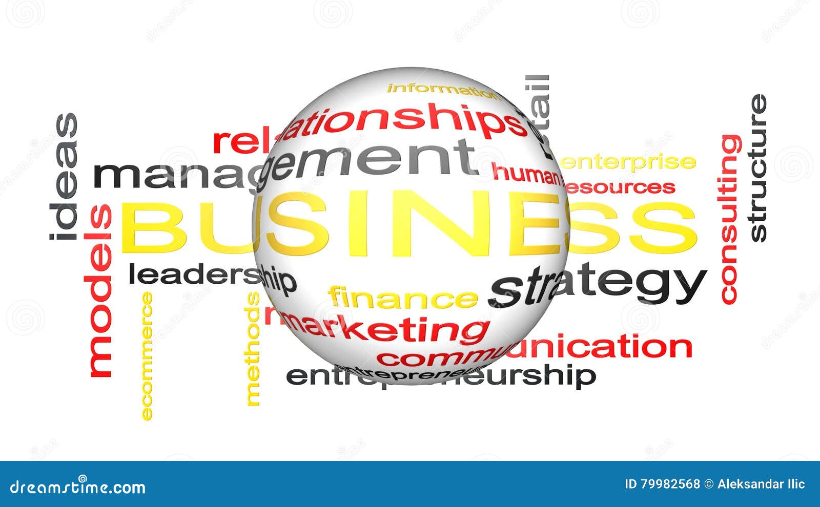 Business Word Cloud stock illustration. Illustration of agreement ...