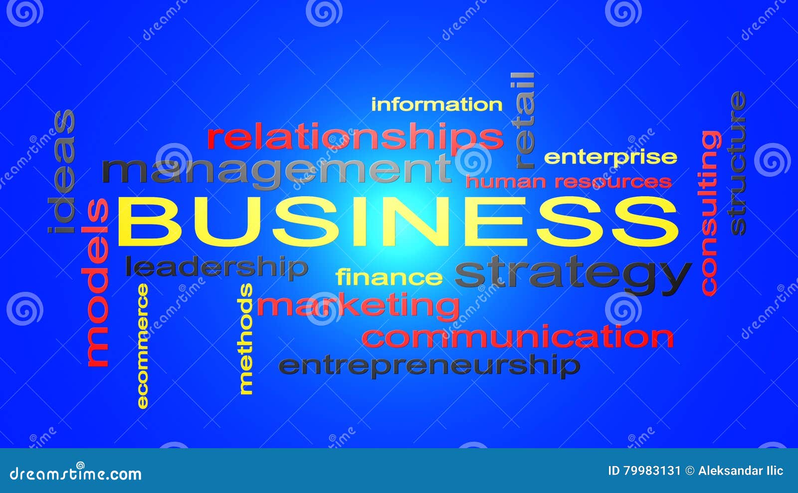 Business Word Cloud stock illustration. Illustration of ecommerce ...