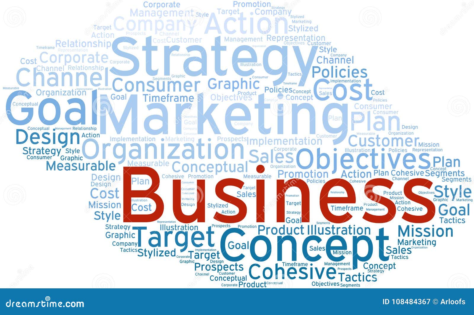 Business Word Cloud stock vector. Illustration of policies - 108484367