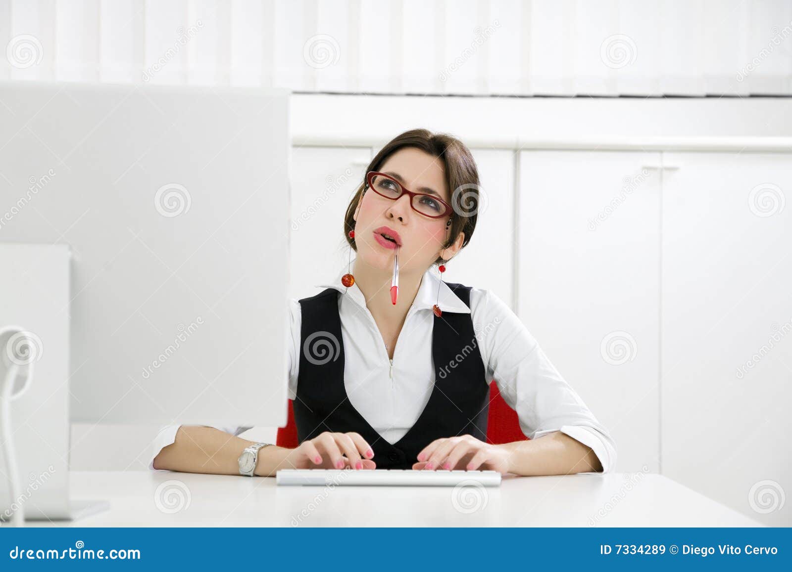 Business and work stock image. Image of concentrated, indecisive - 7334289