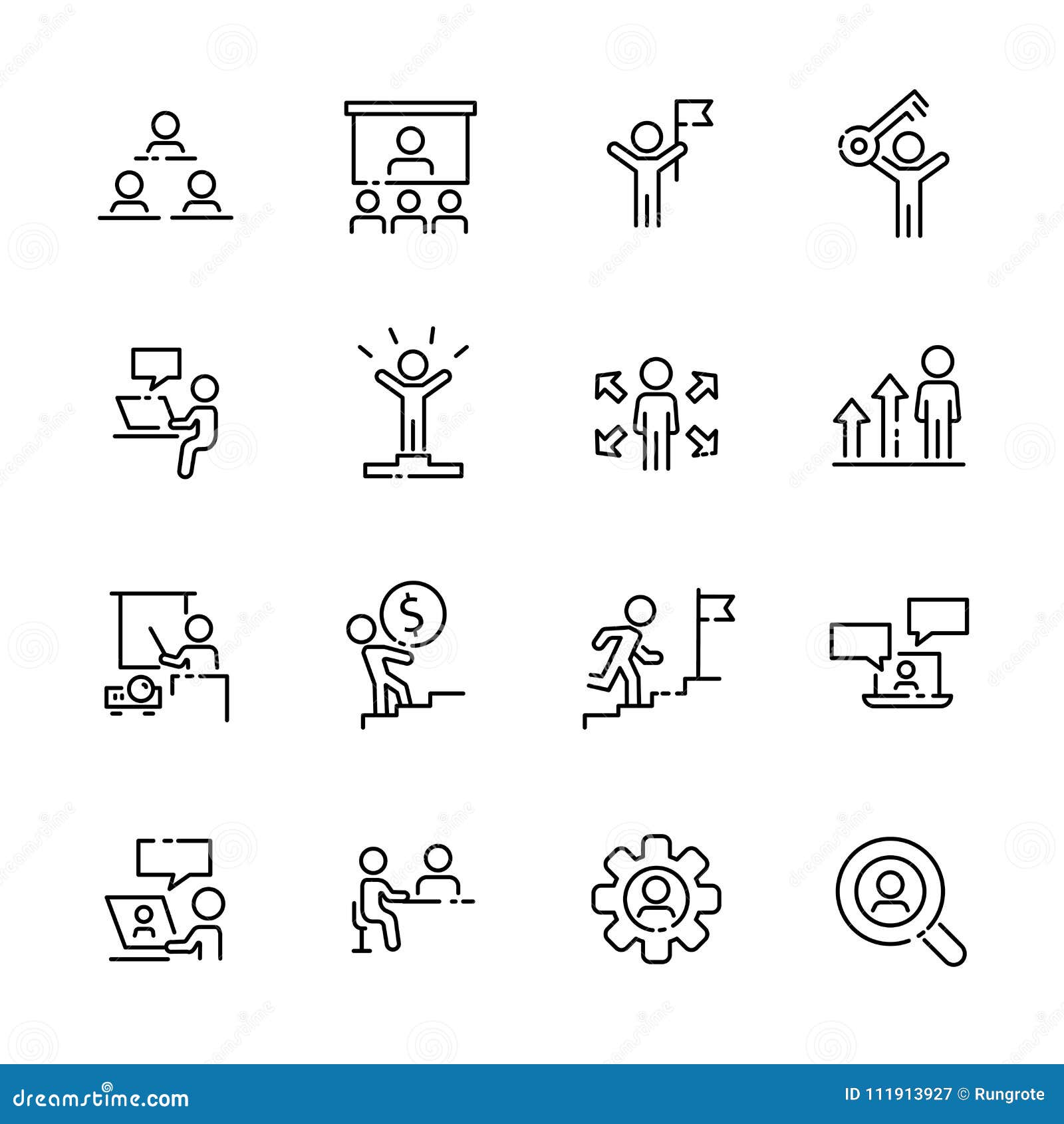 Business Work Icon Set 2, Vector Eps10 Stock Vector - Illustration of ...