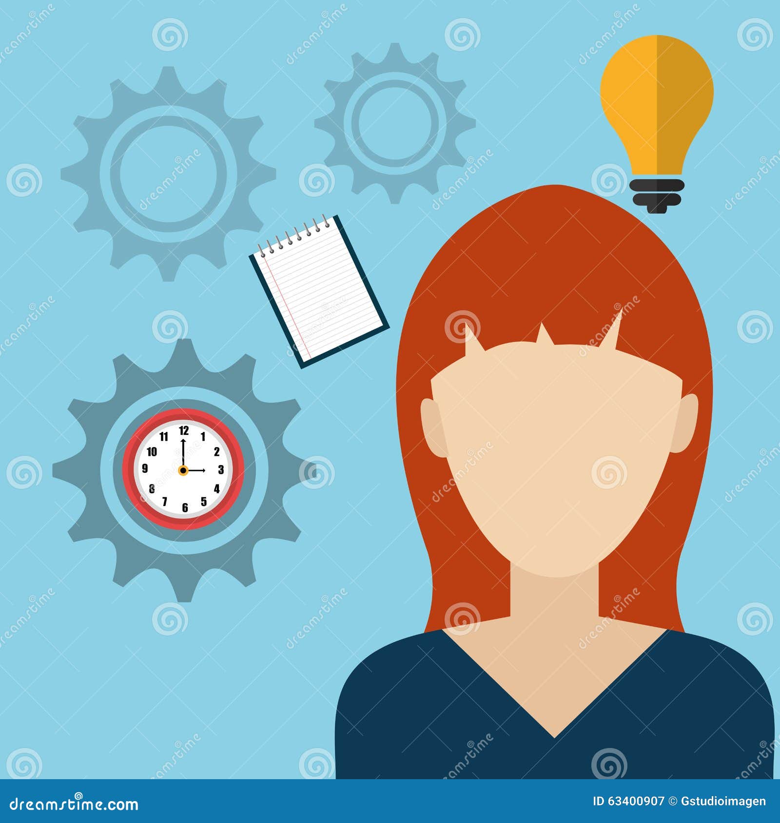 Business Work and Solutions Stock Illustration - Illustration of growth ...