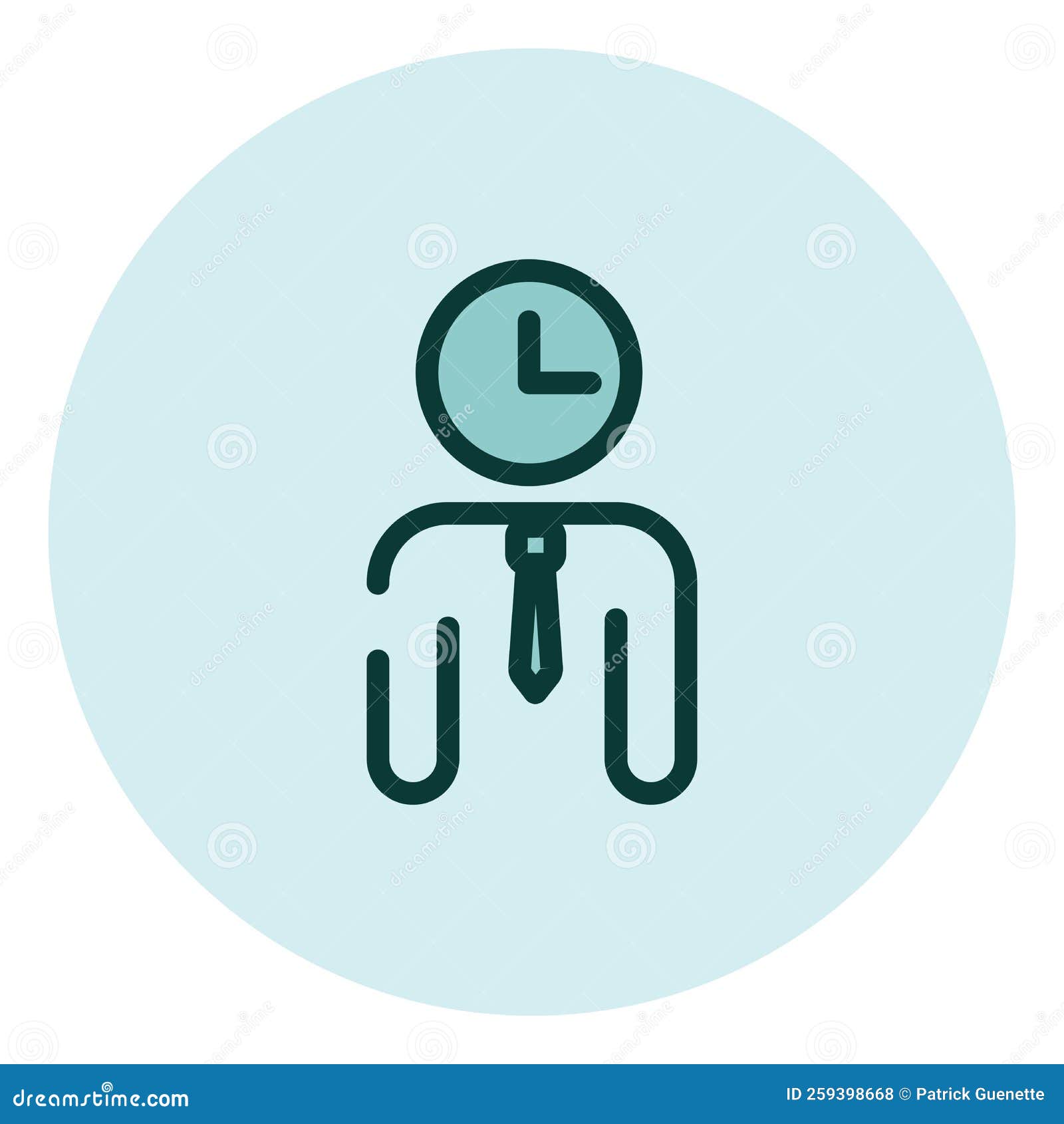 Business work time, icon stock vector. Illustration of work - 259398668