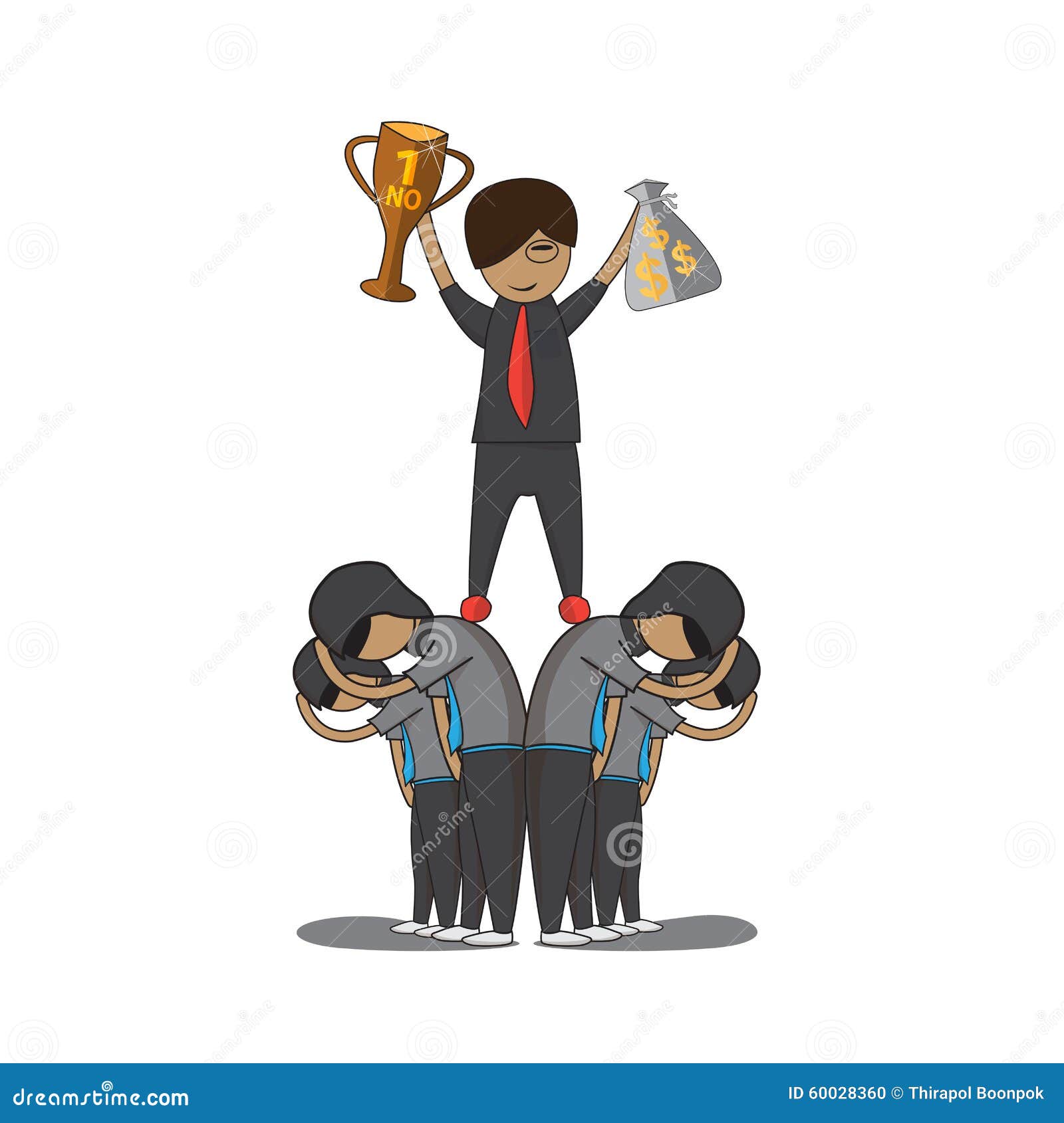 The Big Boss Manager Vector Illustration | CartoonDealer.com #29257032