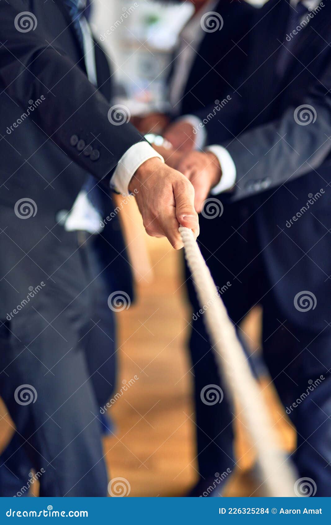 Business Workers Stretching Rope at the Office Stock Photo - Image of ...