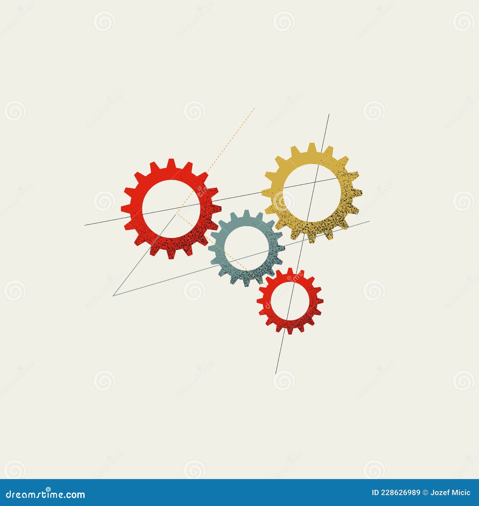 Business Workflow and Process Automation Vector Concept. Industry ...