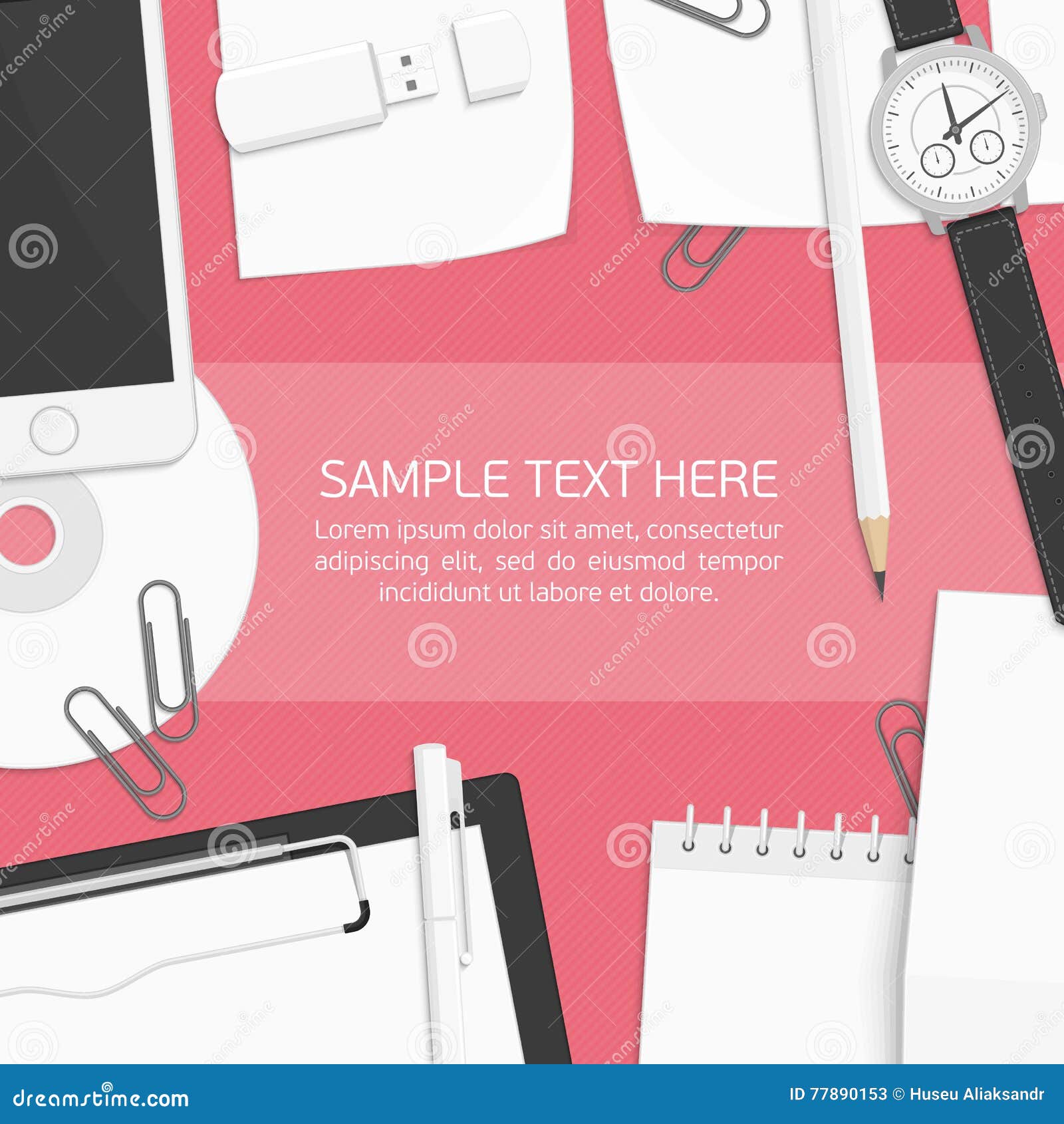 Business Workspace Infographic. Stock Vector - Illustration of creative ...