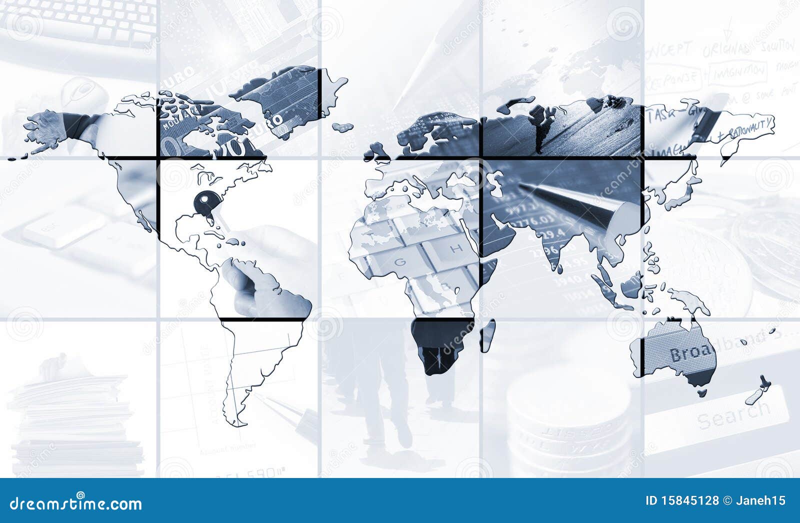 World Map Finance Objects Stock Illustrations – 167 World Map Finance ...