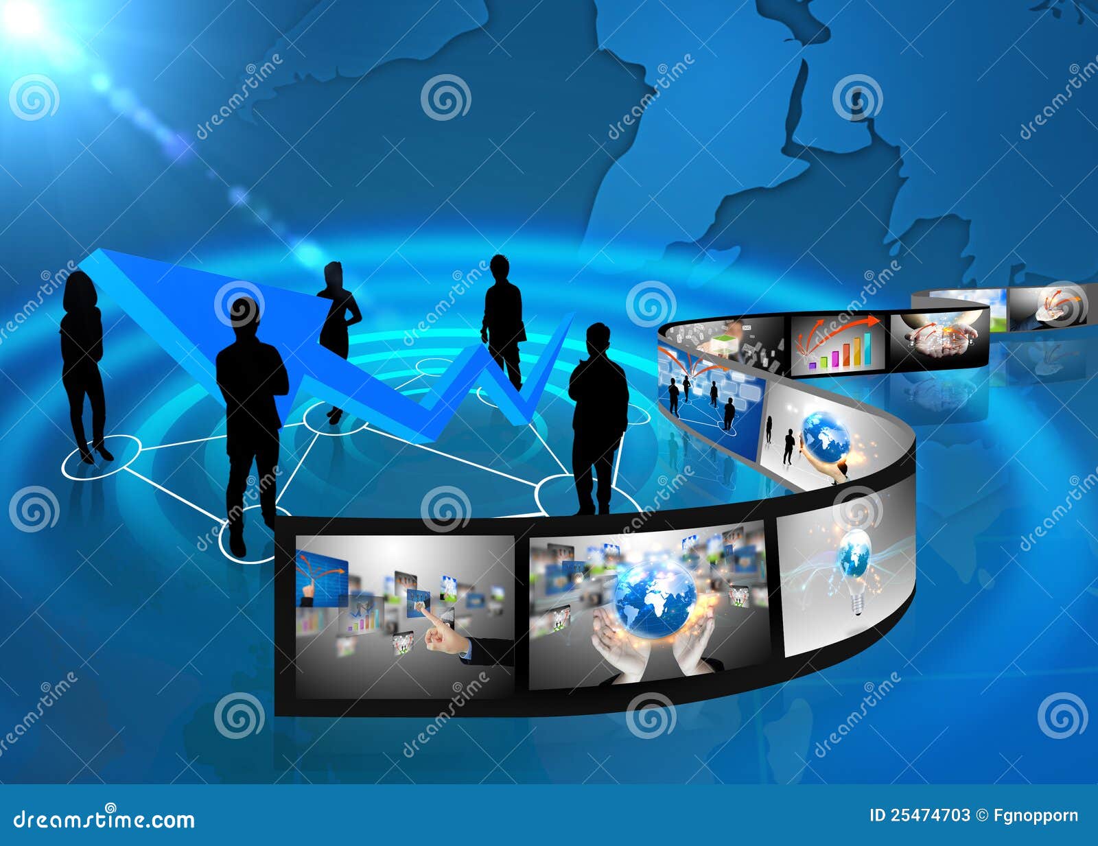 Business World Map Royalty-Free Stock Photography | CartoonDealer.com ...