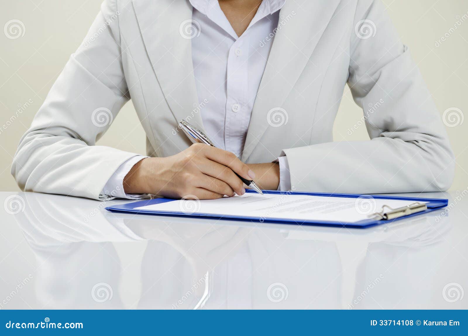 Business Writing on Documents Stock Photo - Image of manager, sales ...