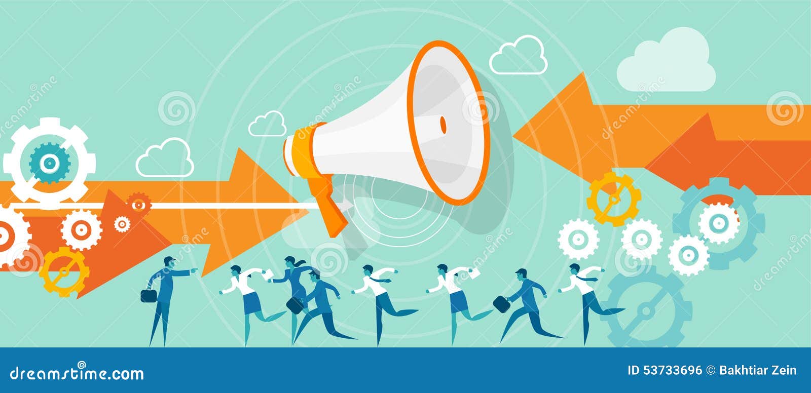 Business Wrong Direction Leadership Team Stock Vector - Illustration of ...