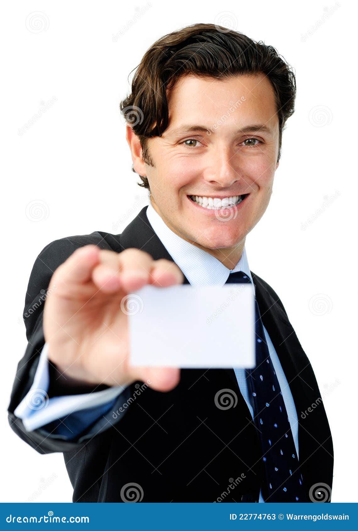 Businesscard man isolated stock image. Image of friendly - 22774763