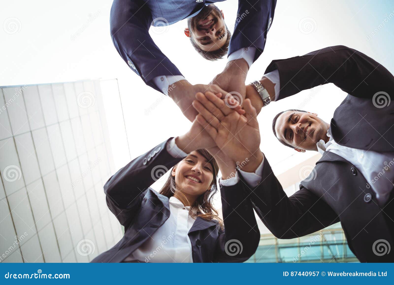 Businesses Executives Forming a Hand Stack Stock Image - Image of ...