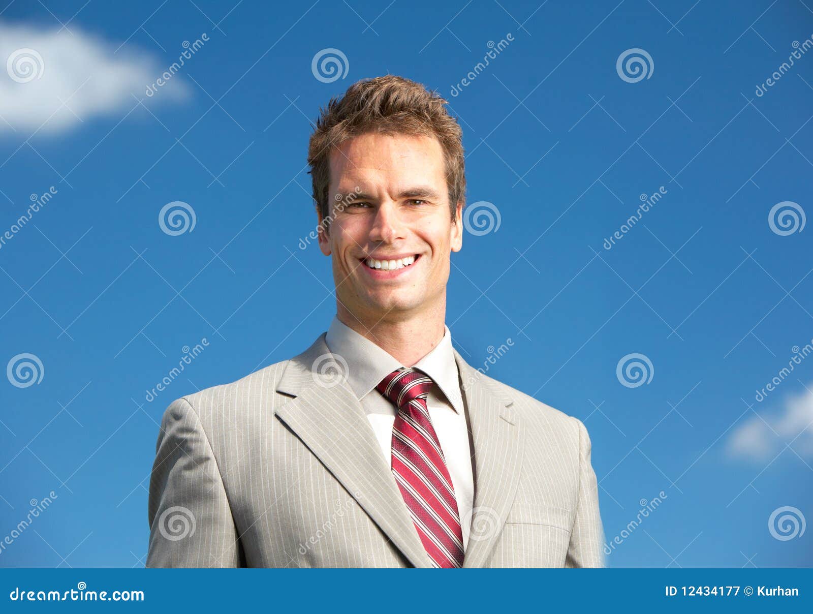 Businessman stock image. Image of white, suit, work, commerce - 12434177
