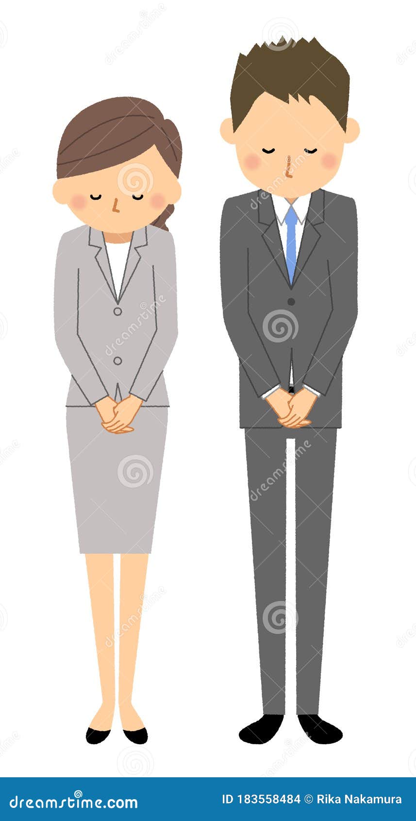 It is an Illustration of a Businessman and a Business Woman Who ...
