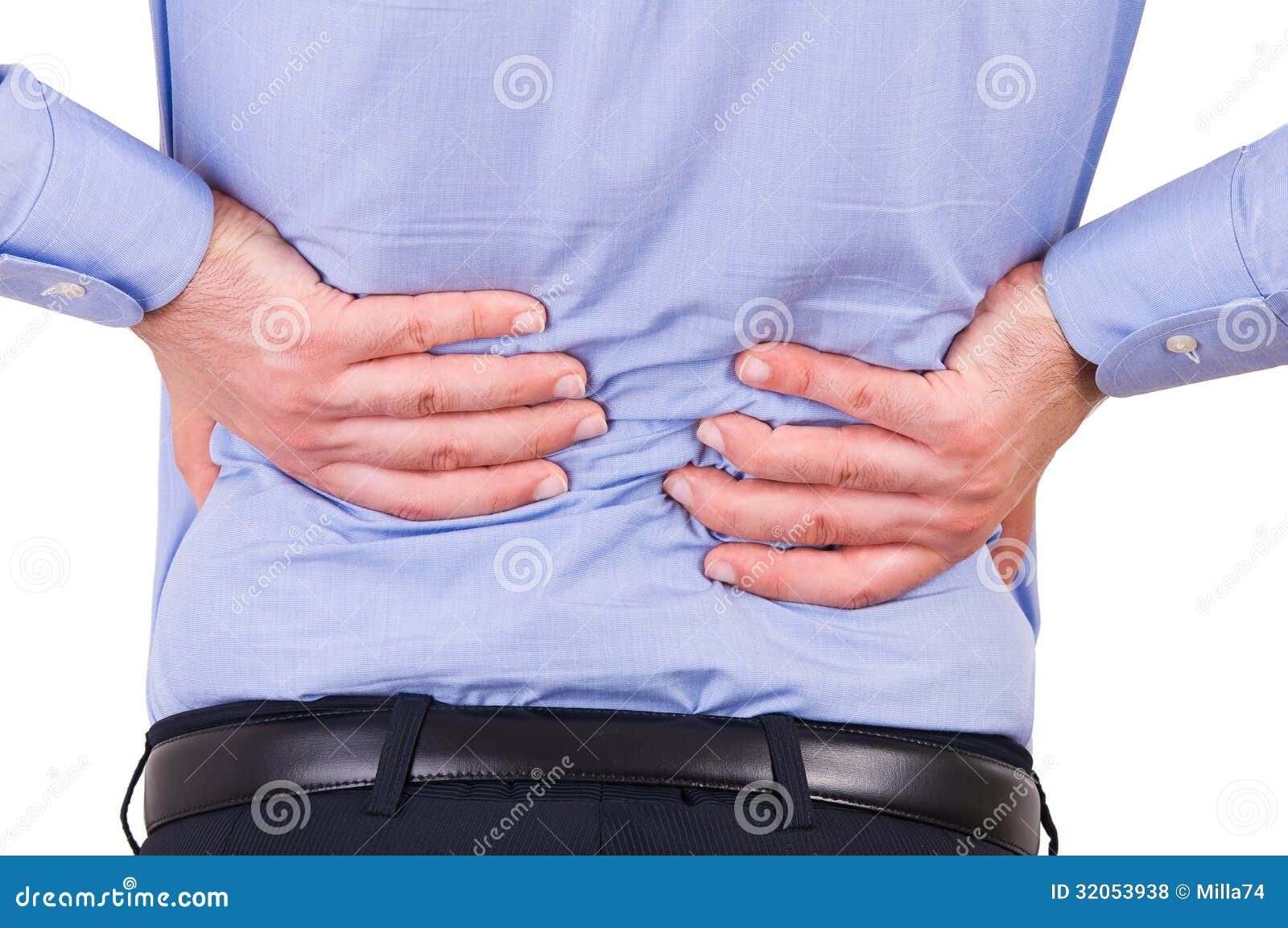 Businessman with Aching Back. Stock Photo - Image of boss, achy: 32053938
