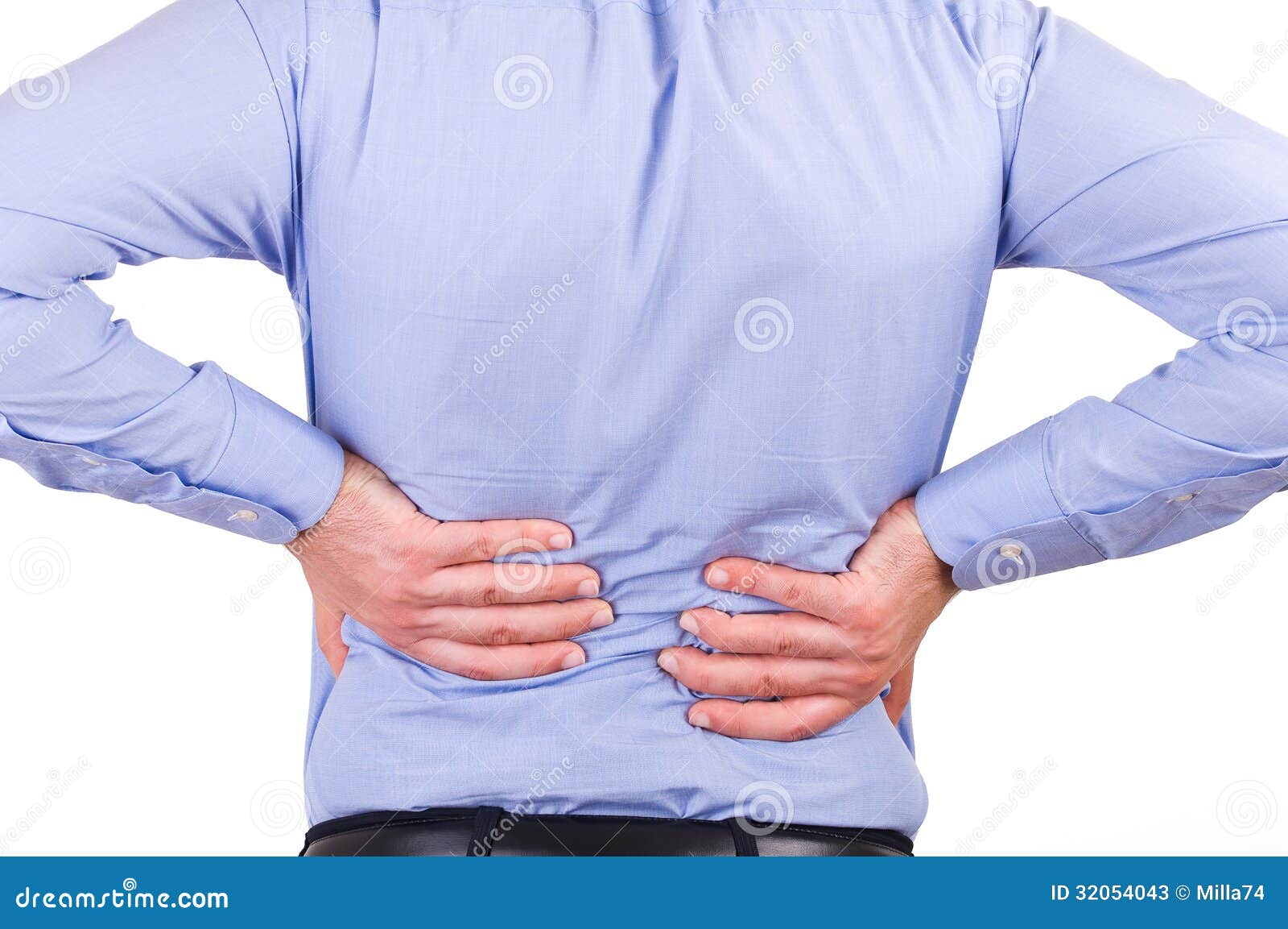 Businessman with Aching Back. Stock Image - Image of businessperson ...