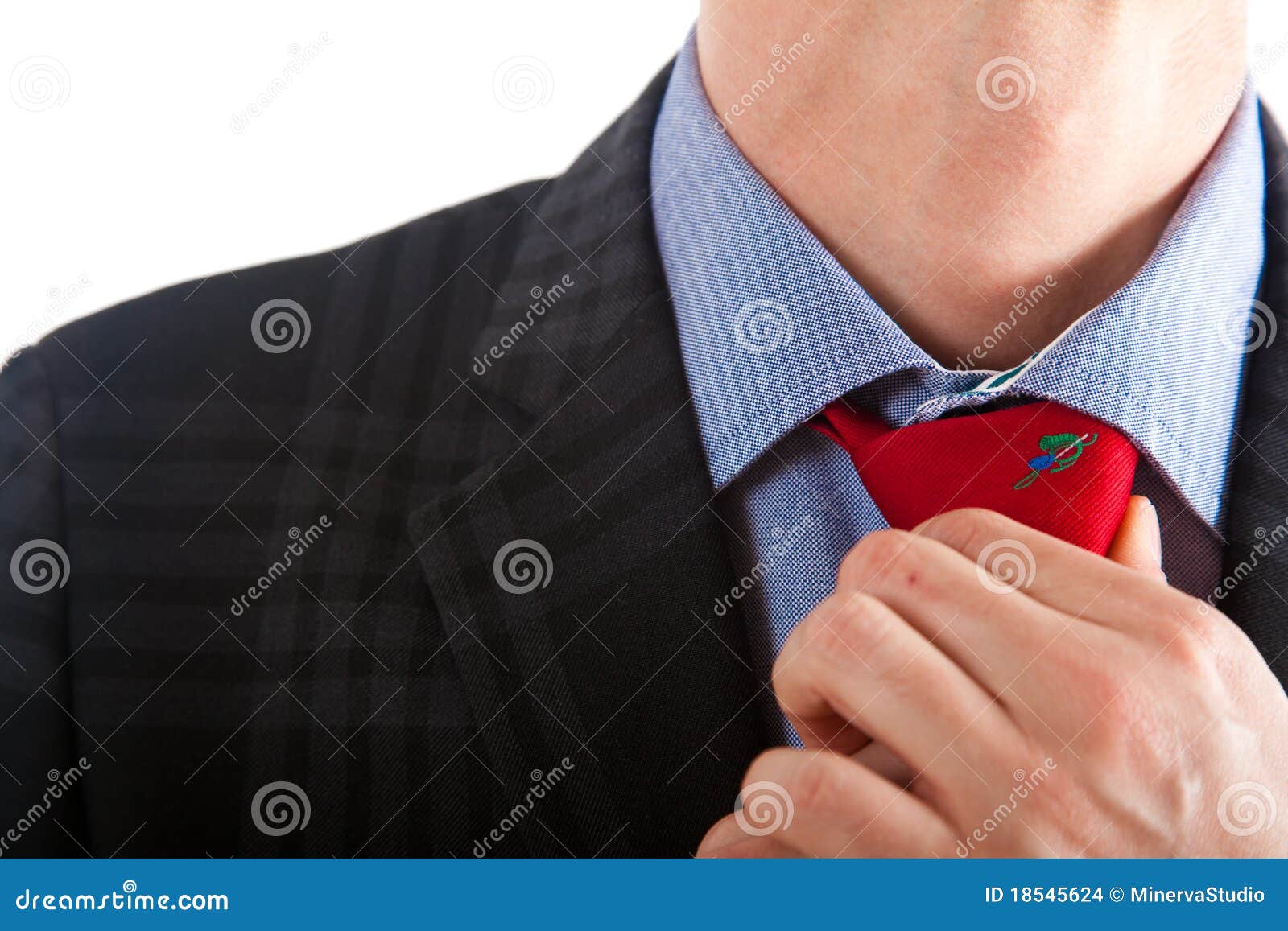 Businessman Adjusting His Collar Stock Photo - Image of lawyer, nice ...