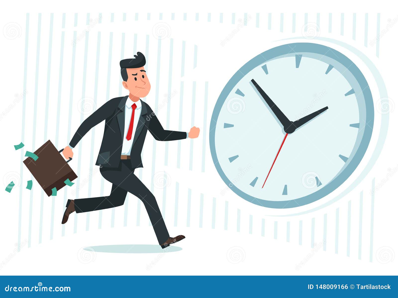 Businessman Against Time. Busy Business Worker Catching Up Watch Clock ... Businessman Against Time. Busy Business Worker Catching Up Watch Clock ...