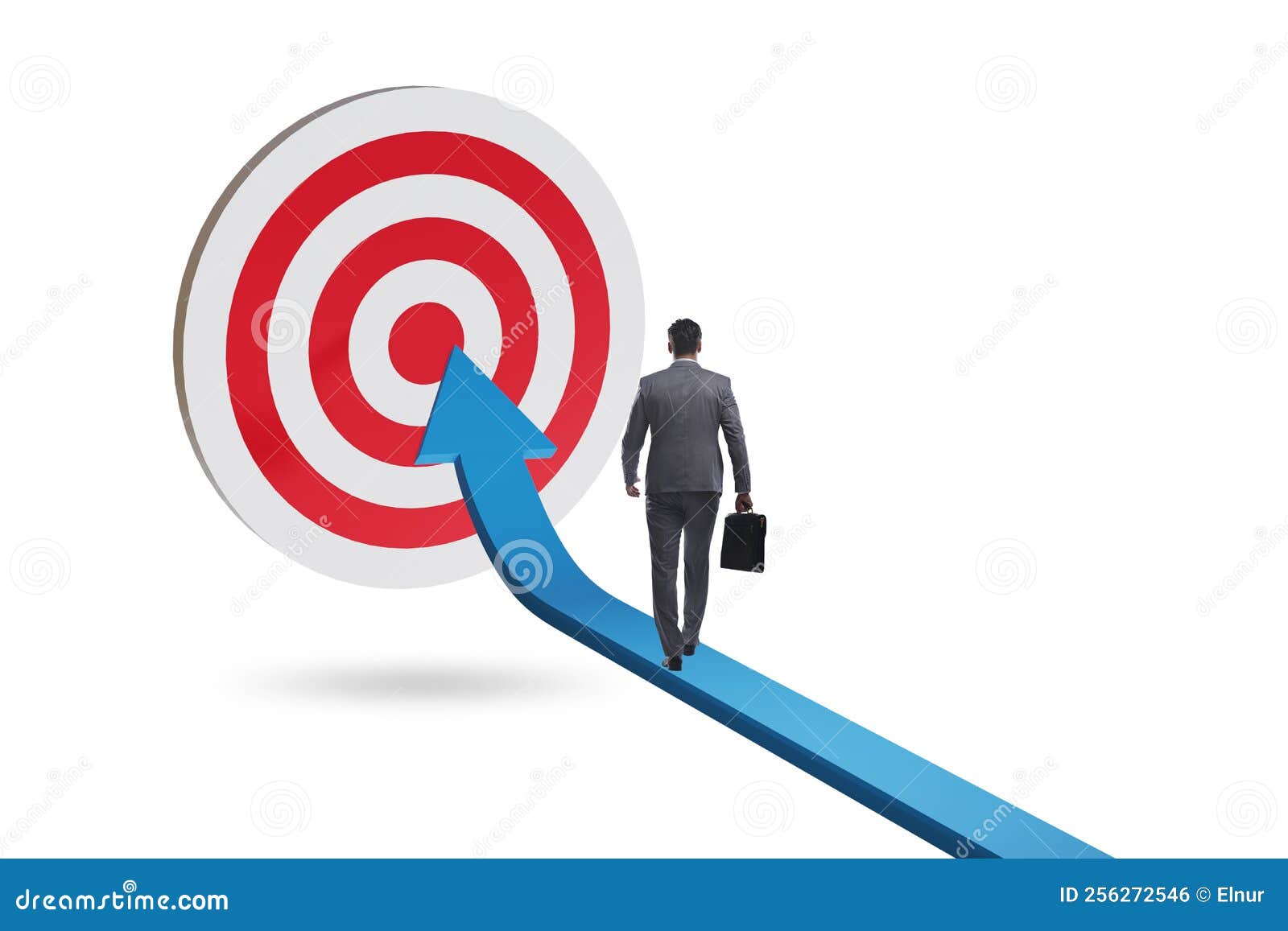 Businessman Aiming for the Success Stock Photo - Image of goal ...