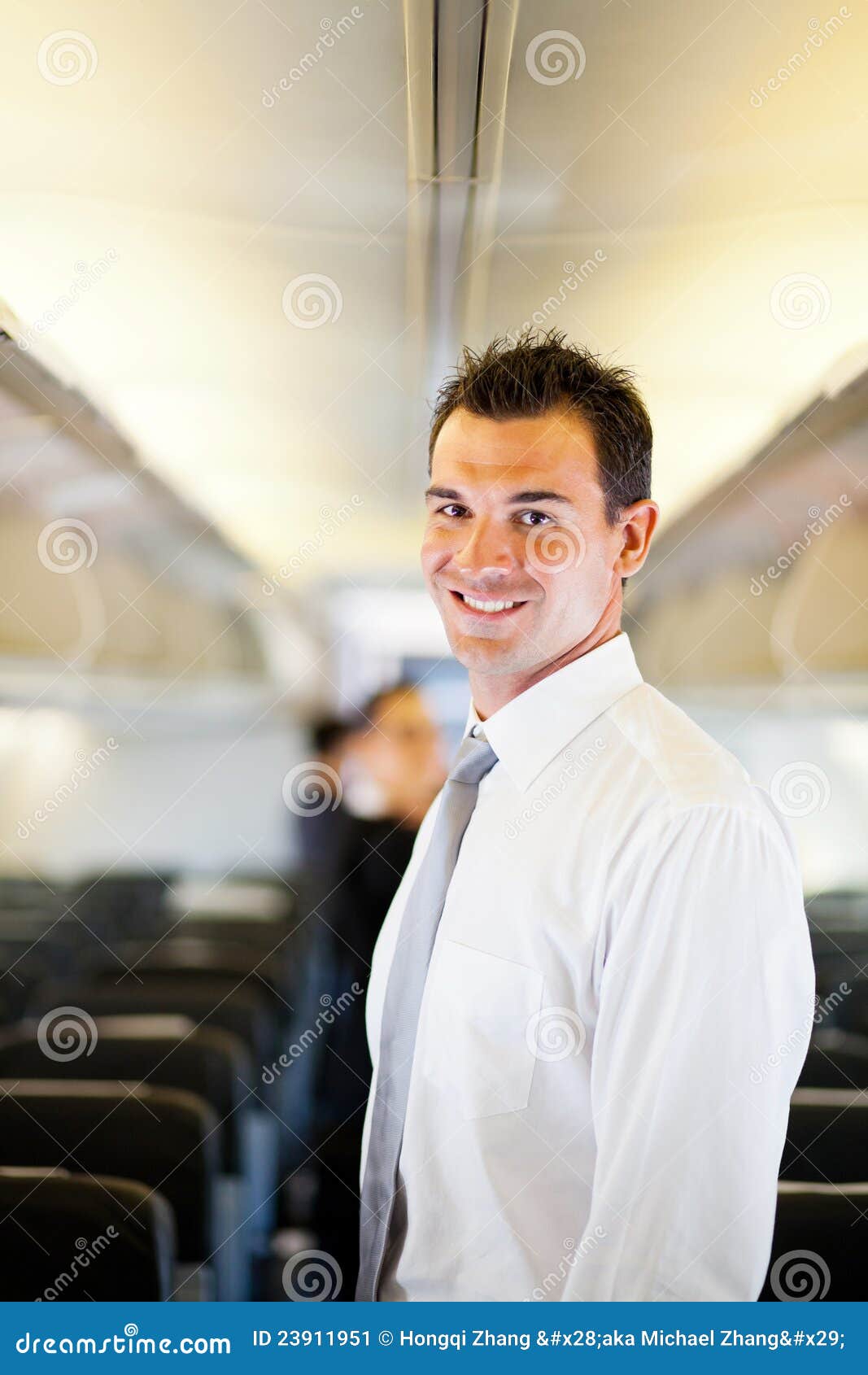 Businessman on airplane stock image. Image of plane, travel - 23911951