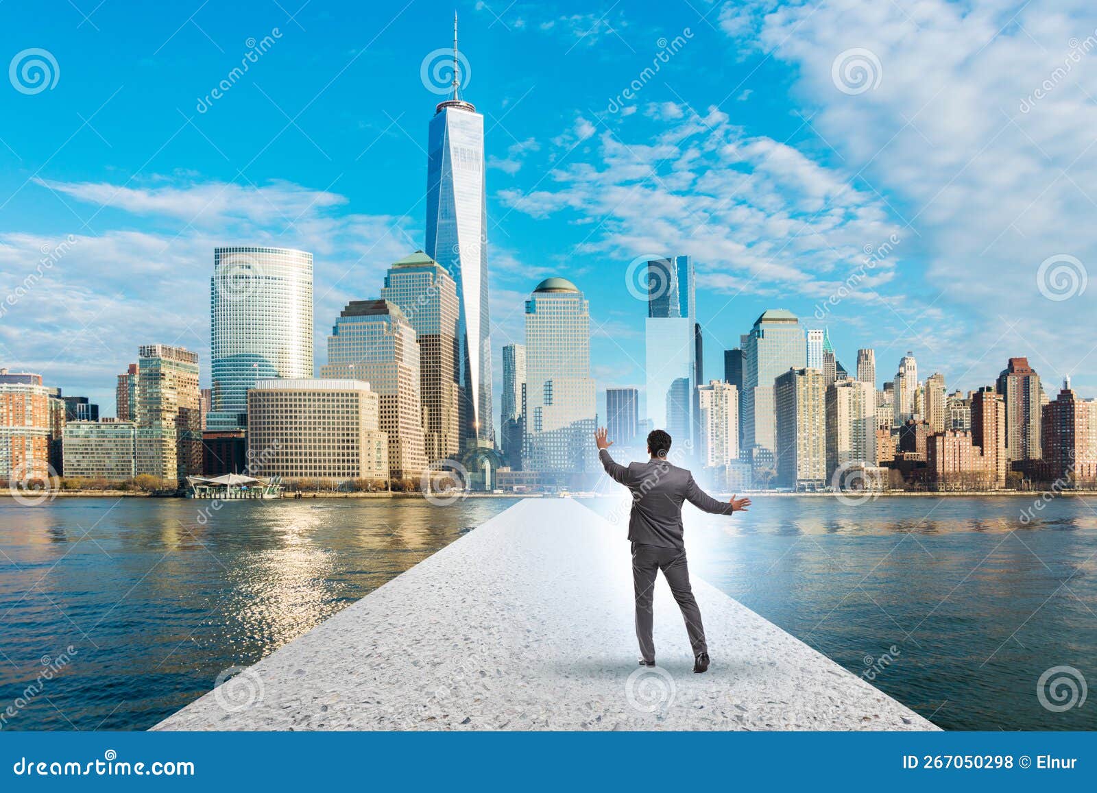 Businessman in the Ambition and Determination Concept Stock Photo ...