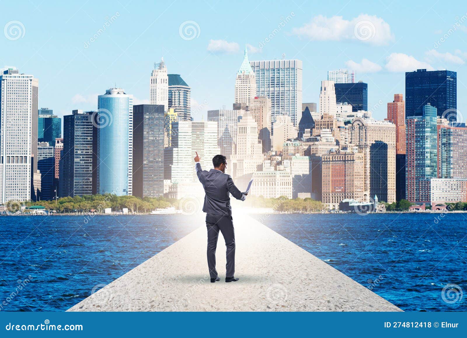 Businessman in the Ambition and Determination Concept Stock Photo ...