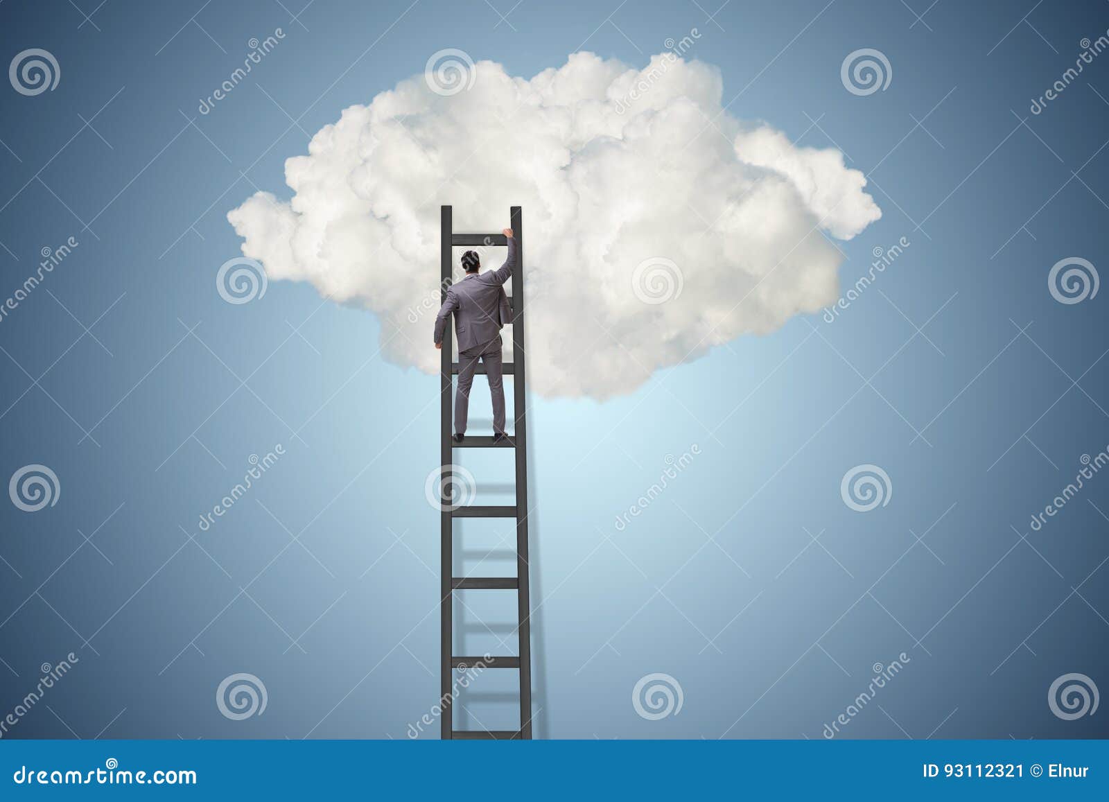 The Businessman in Ambition and Motivation Concept Stock Image - Image ...