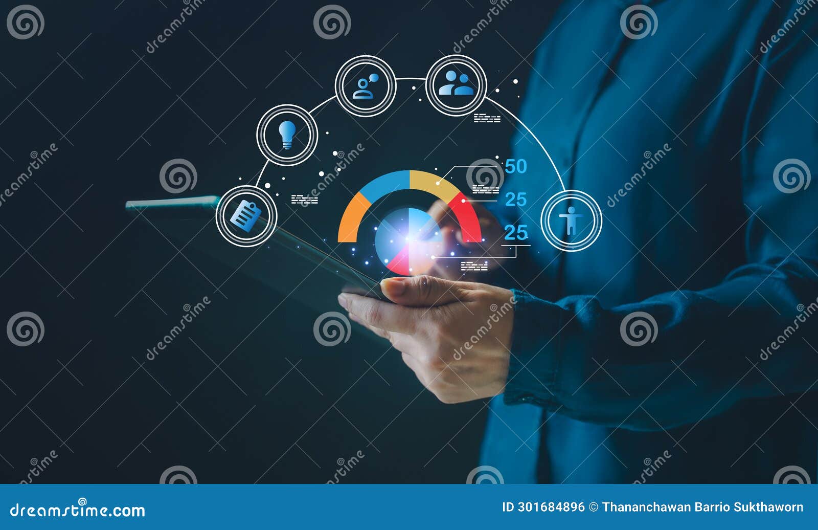 Businessman Analyze and Visualize Complex Information Using AI To ... Businessman Analyze and Visualize Complex Information Using AI To ...