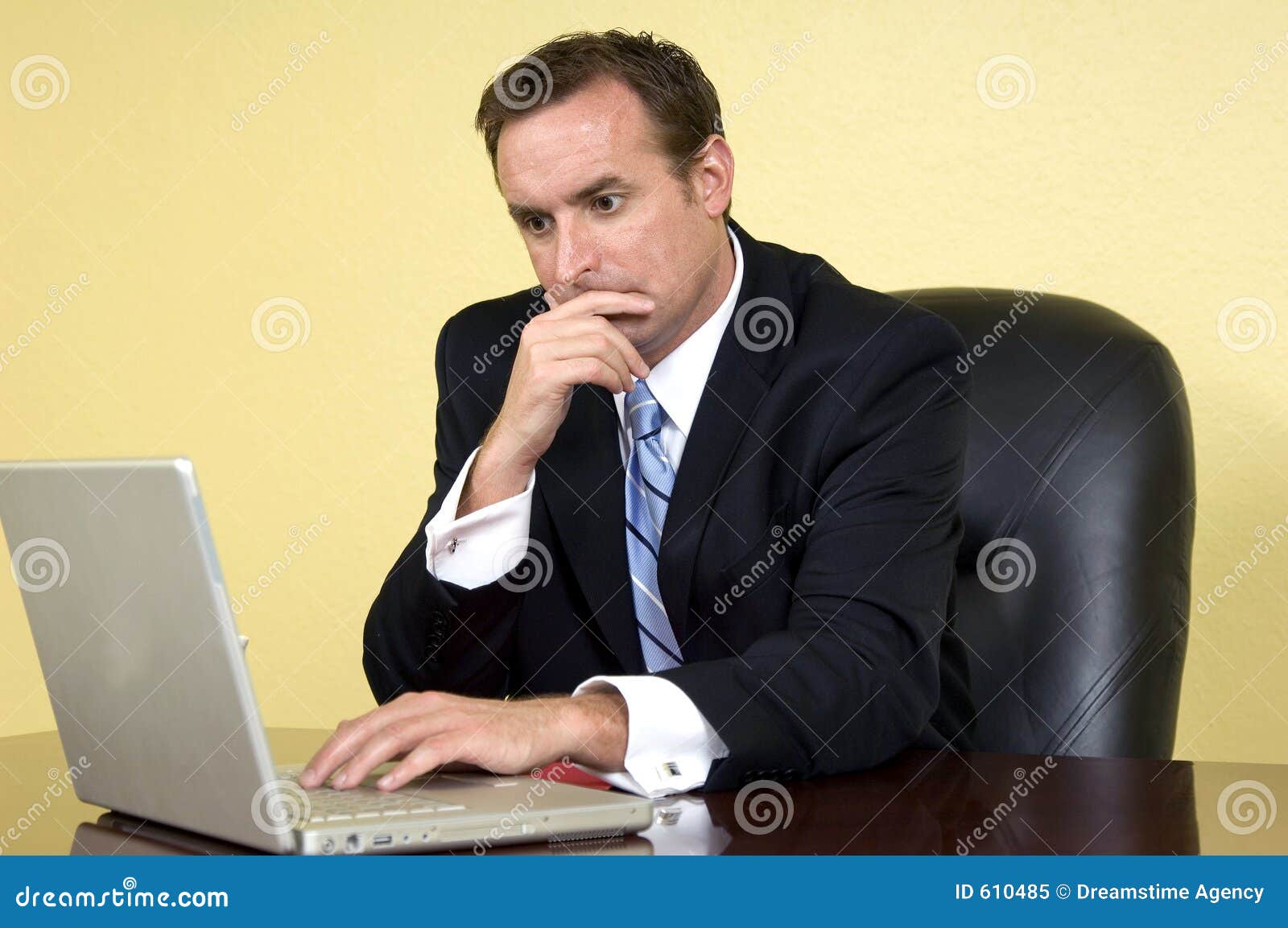Businessman analyzing stock image. Image of problem, banking - 610485