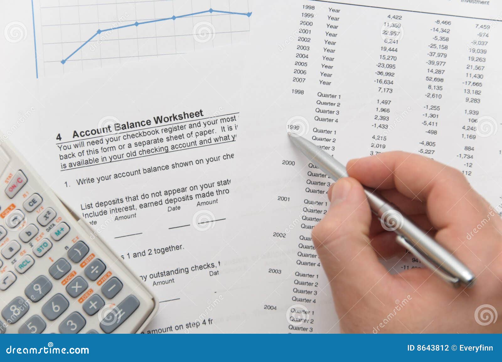 Businessman Analyzing Financial Figures Stock Photo - Image of human ...