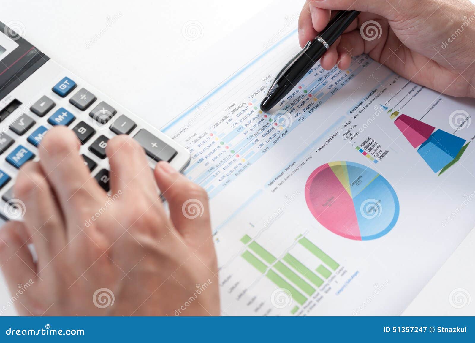 Businessman Analyzing Report, Business Performance Stock Image - Image ...