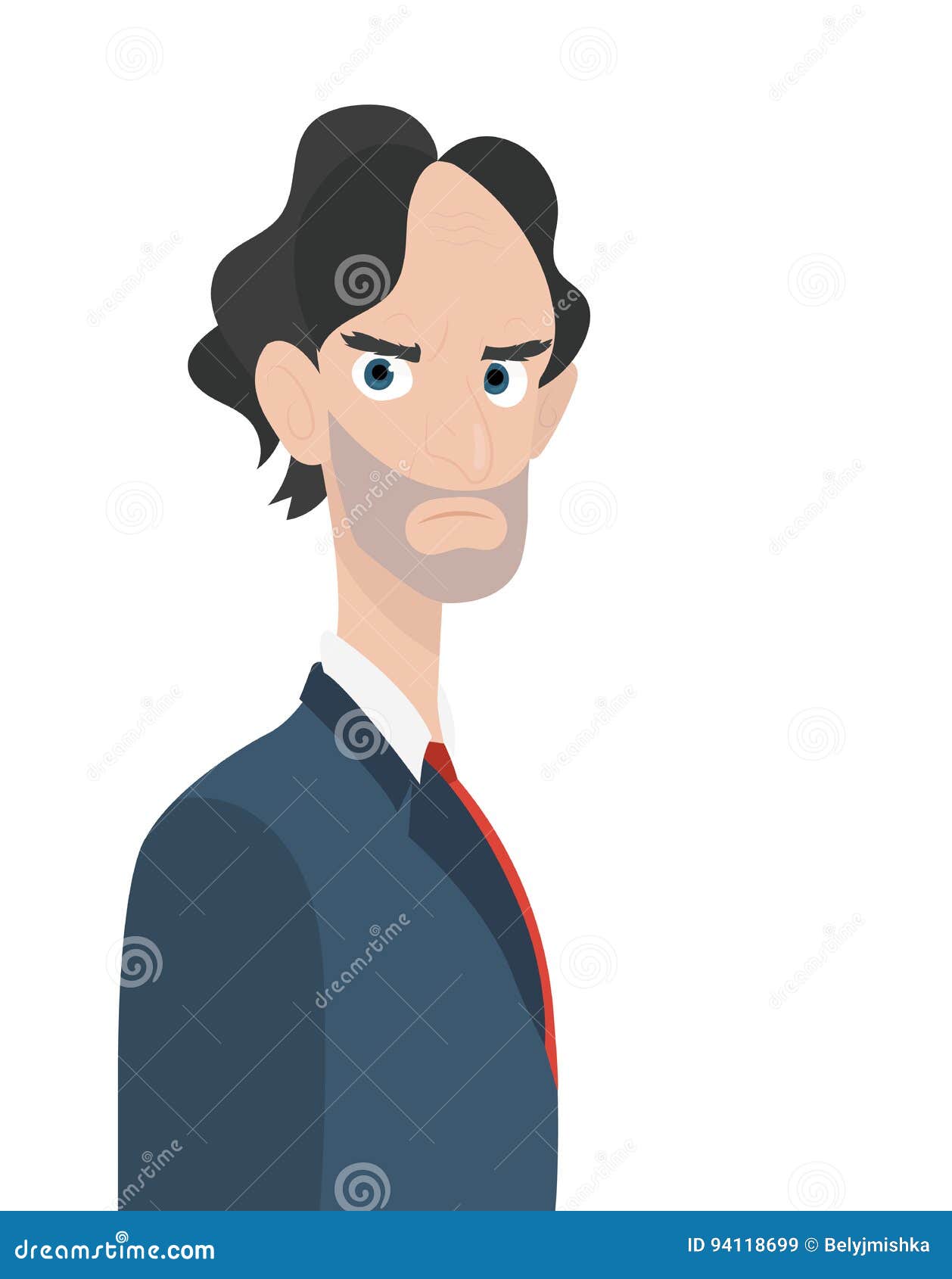Boss Man Character Screams On Worker. Vector Flat Cartoon Illustration ... Boss Man Character Screams On Worker. Vector Flat Cartoon Illustration ...